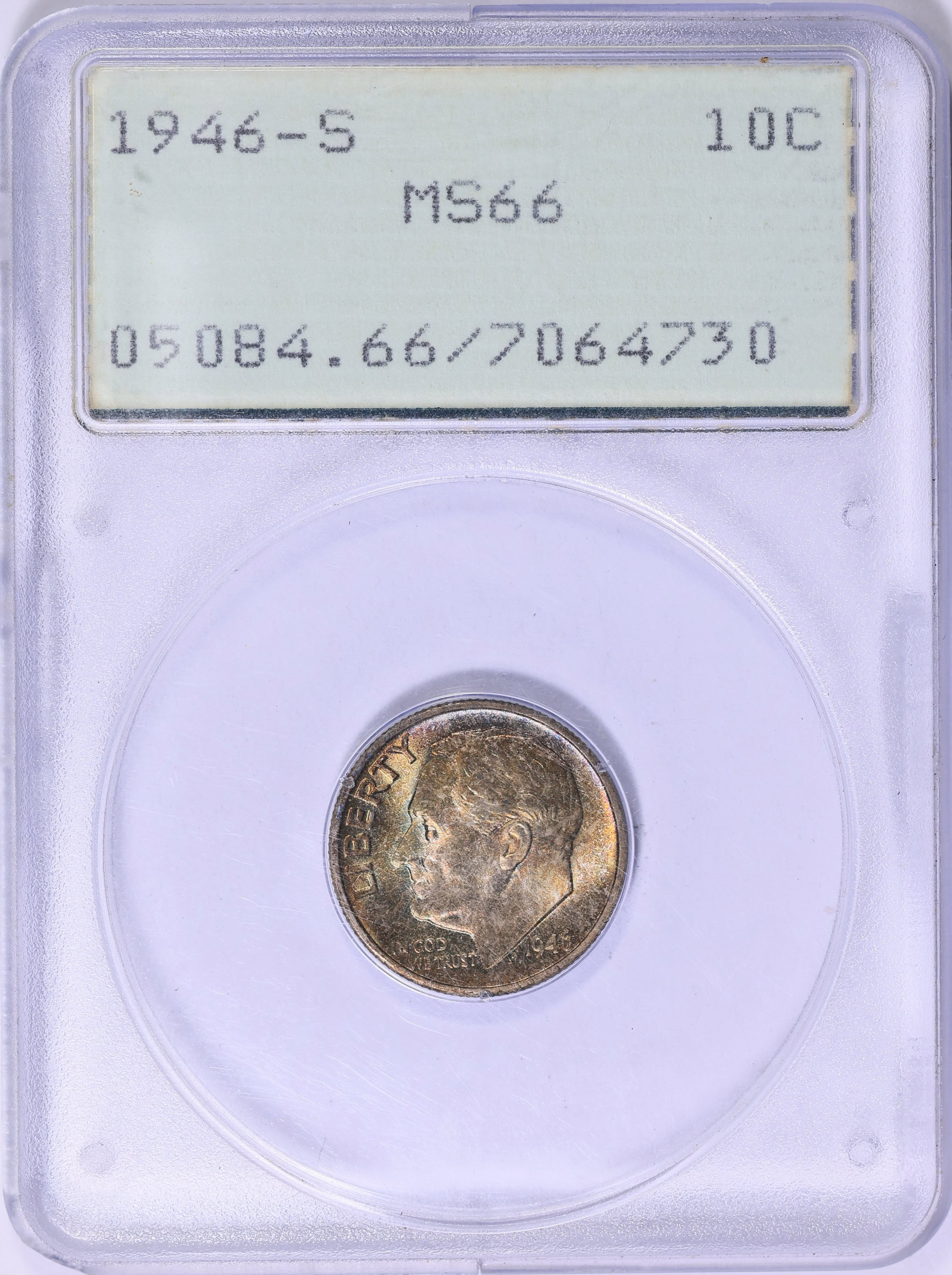 1946-S Roosevelt Dime PCGS MS-66 OGH (1st Gen) (Item 1869291) | GreatCollections Coin Auctions