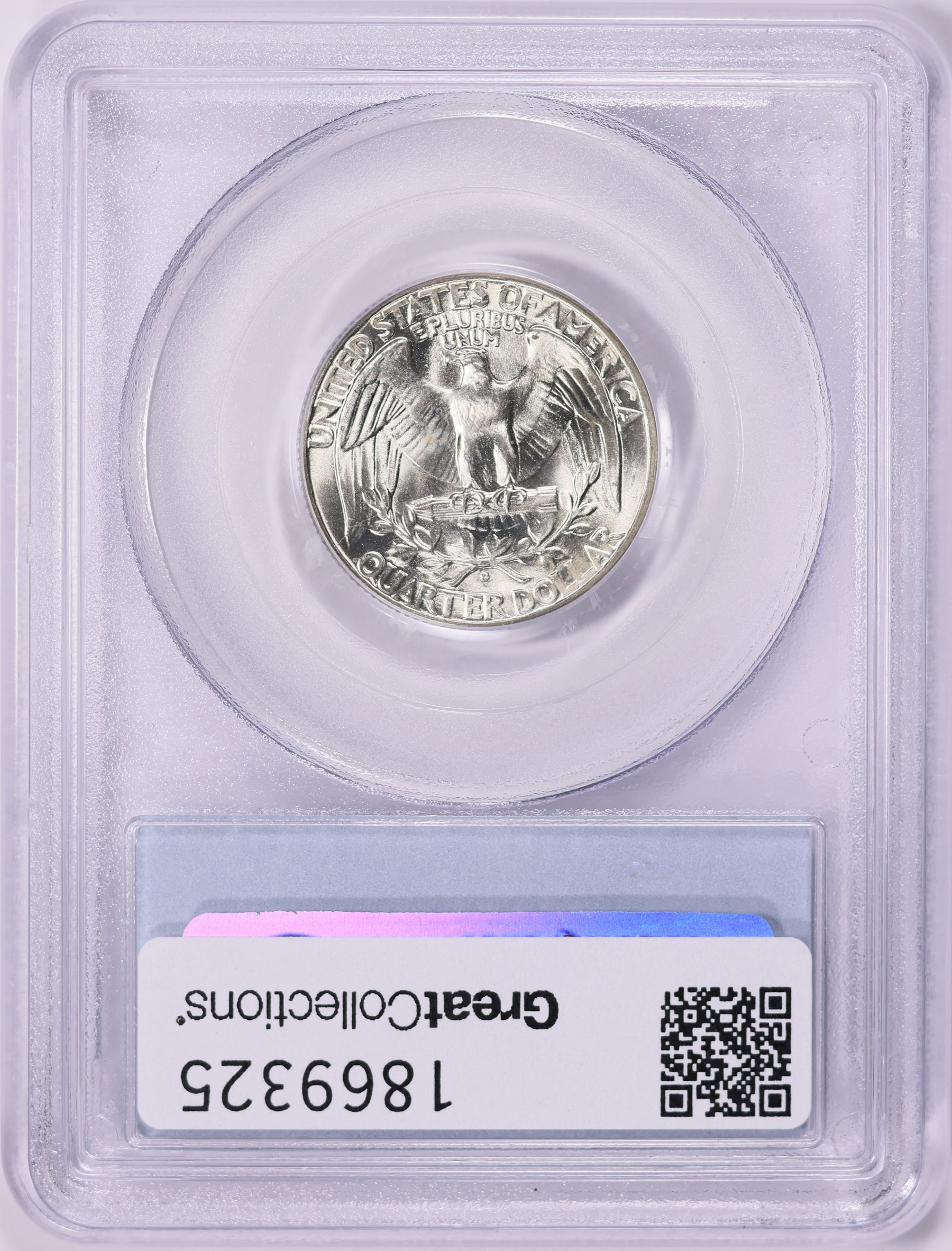 1942-D Washington Quarter PCGS MS-66 (Item 1869325) | GreatCollections Coin Auctions