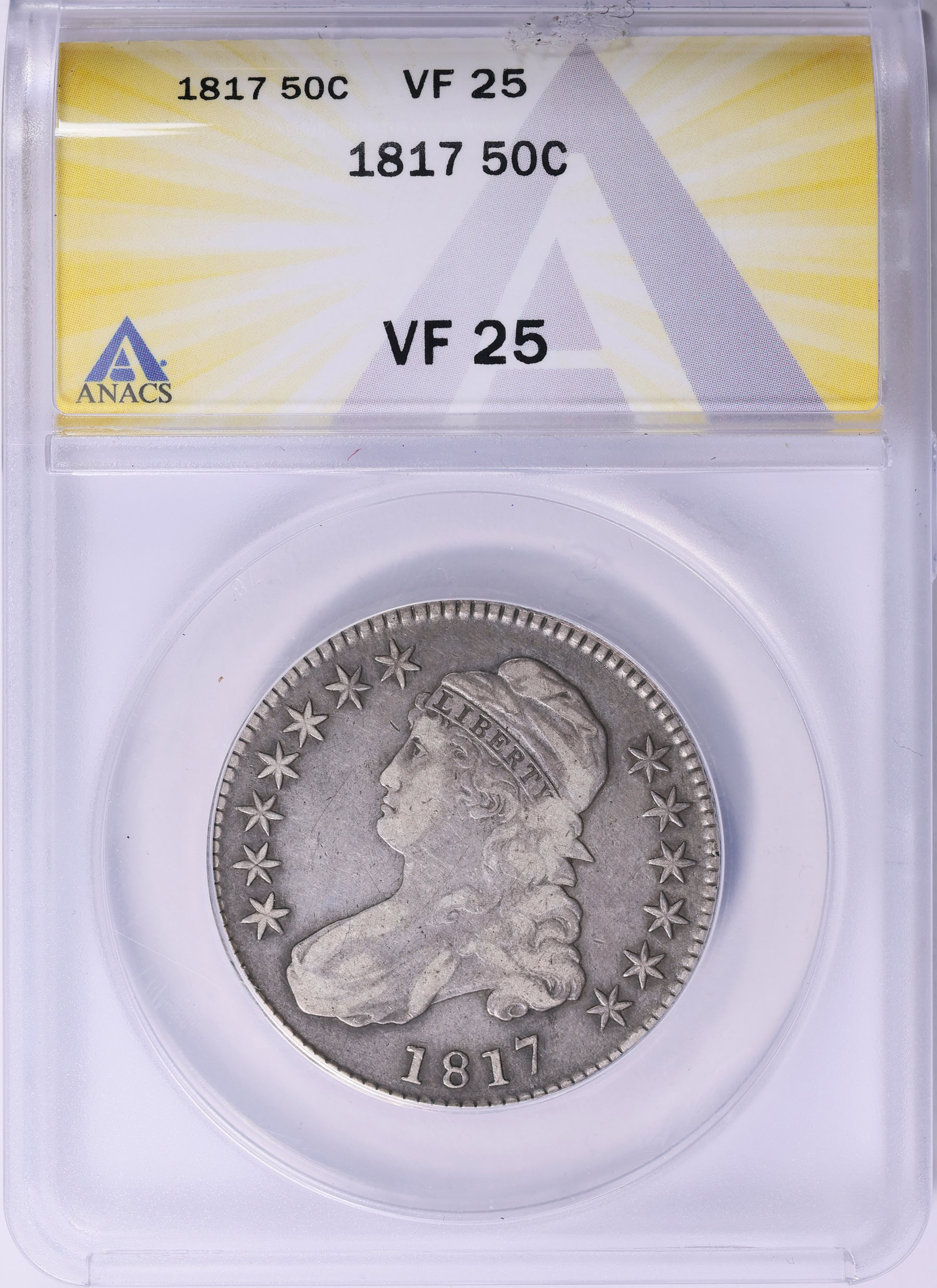 1817 Capped Bust Half Dollar ANACS VF-25 (Item 1869337 ...