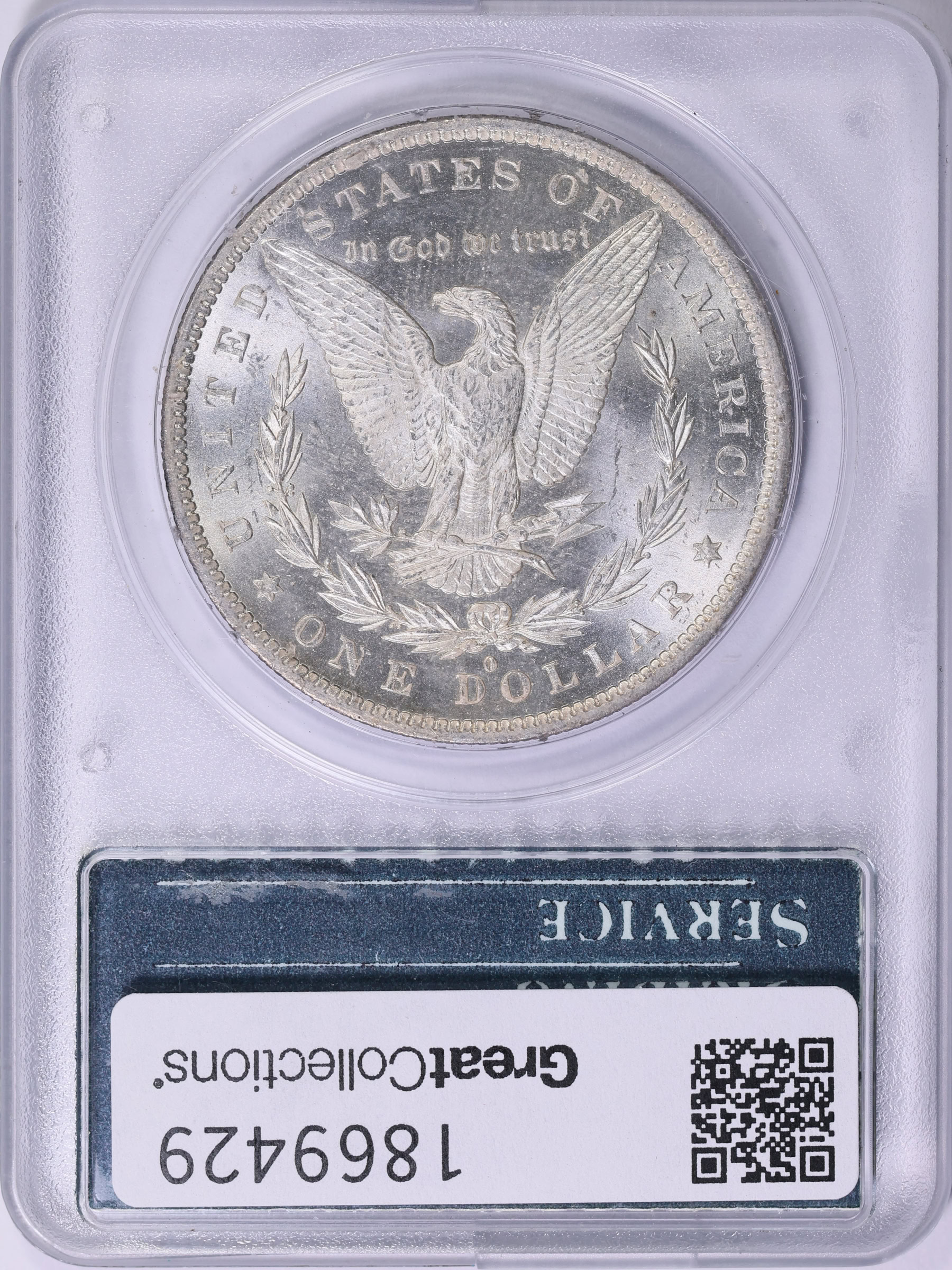1883-O Morgan Silver Dollar PCGS MS-63 OGH (1st Gen) (Item 1869429) | GreatCollections Coin Auctions