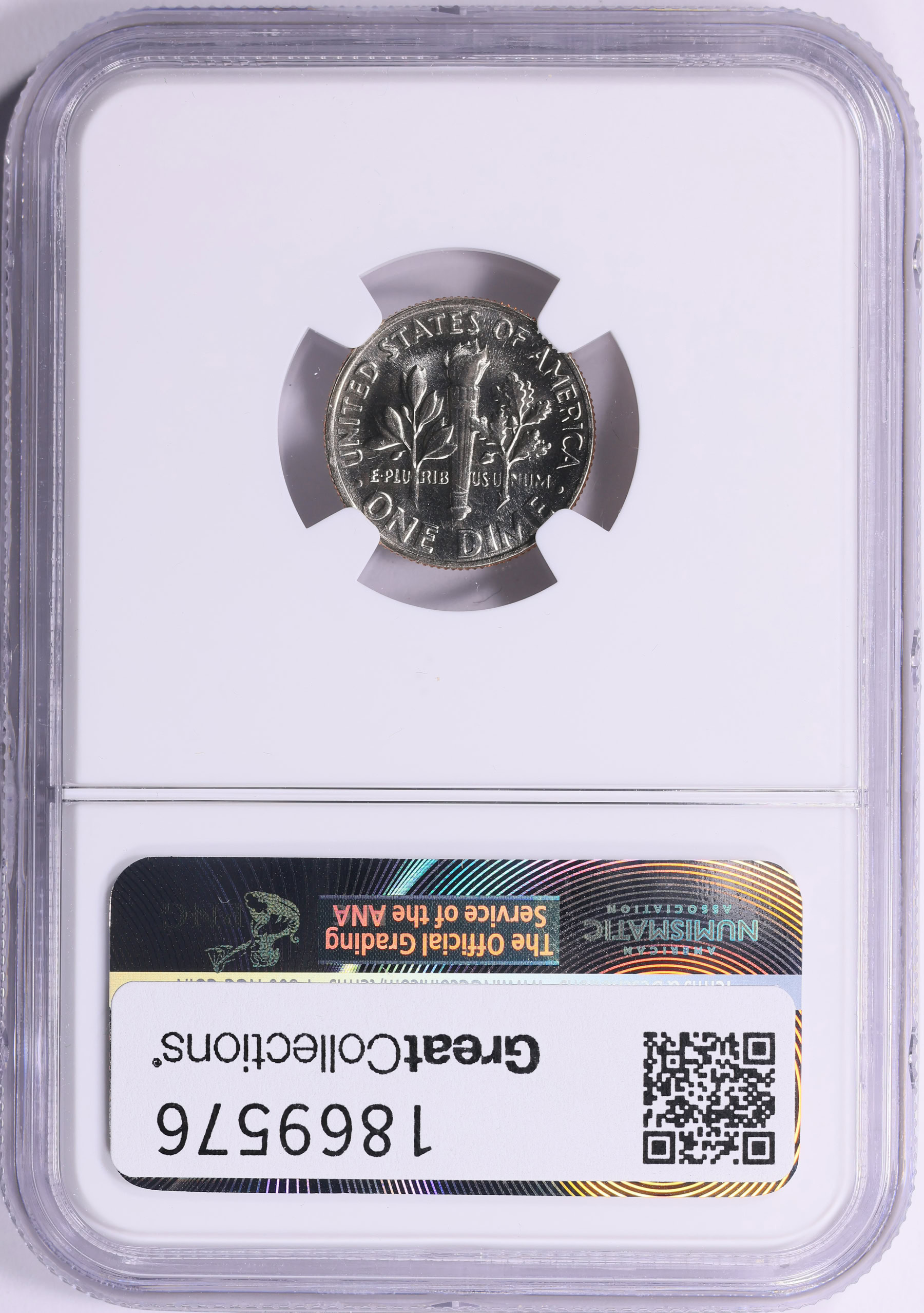 1966 Roosevelt Dime SMS NGC MS-68 (Item 1869576) | GreatCollections ...