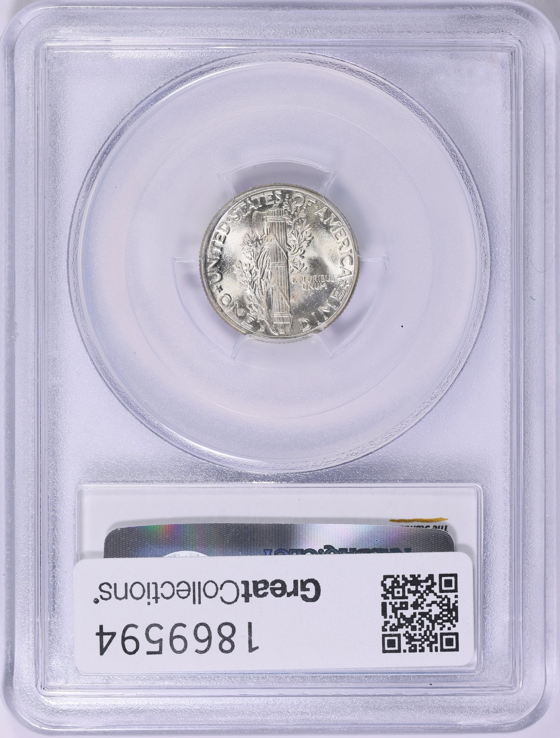 1945-D Mercury Dime PCGS MS-66 (Item 1869594) | GreatCollections Coin Auctions
