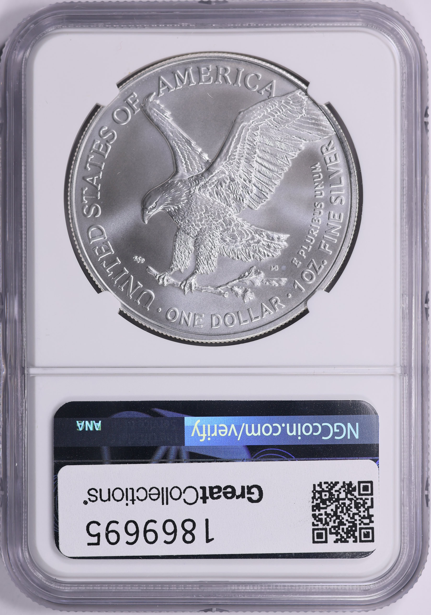 2022 $1 Silver Eagle First Day of Issue NGC MS-70 (Item 1869695) | GreatCollections Coin Auctions