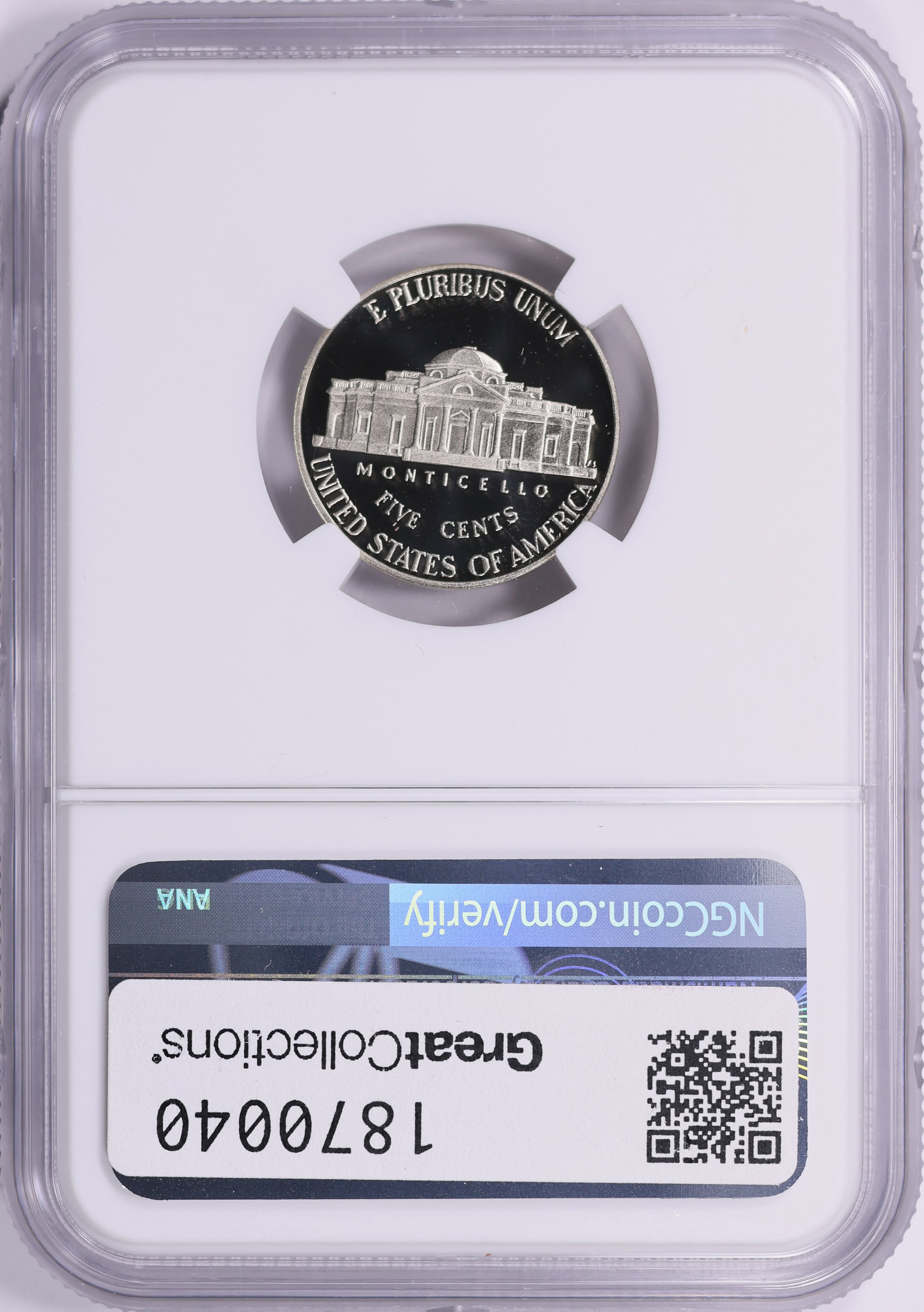 2019-S Jefferson Nickel First Releases NGC Proof-70 UC (Jefferson Label ...