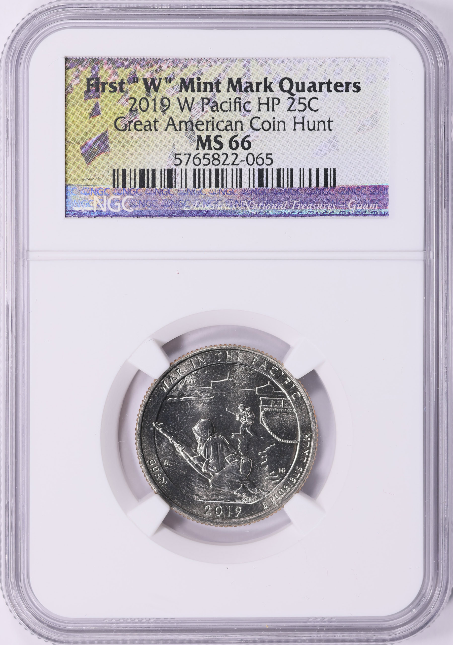 2019-W America the Beautiful Quarter War in the Pacific National Park ...
