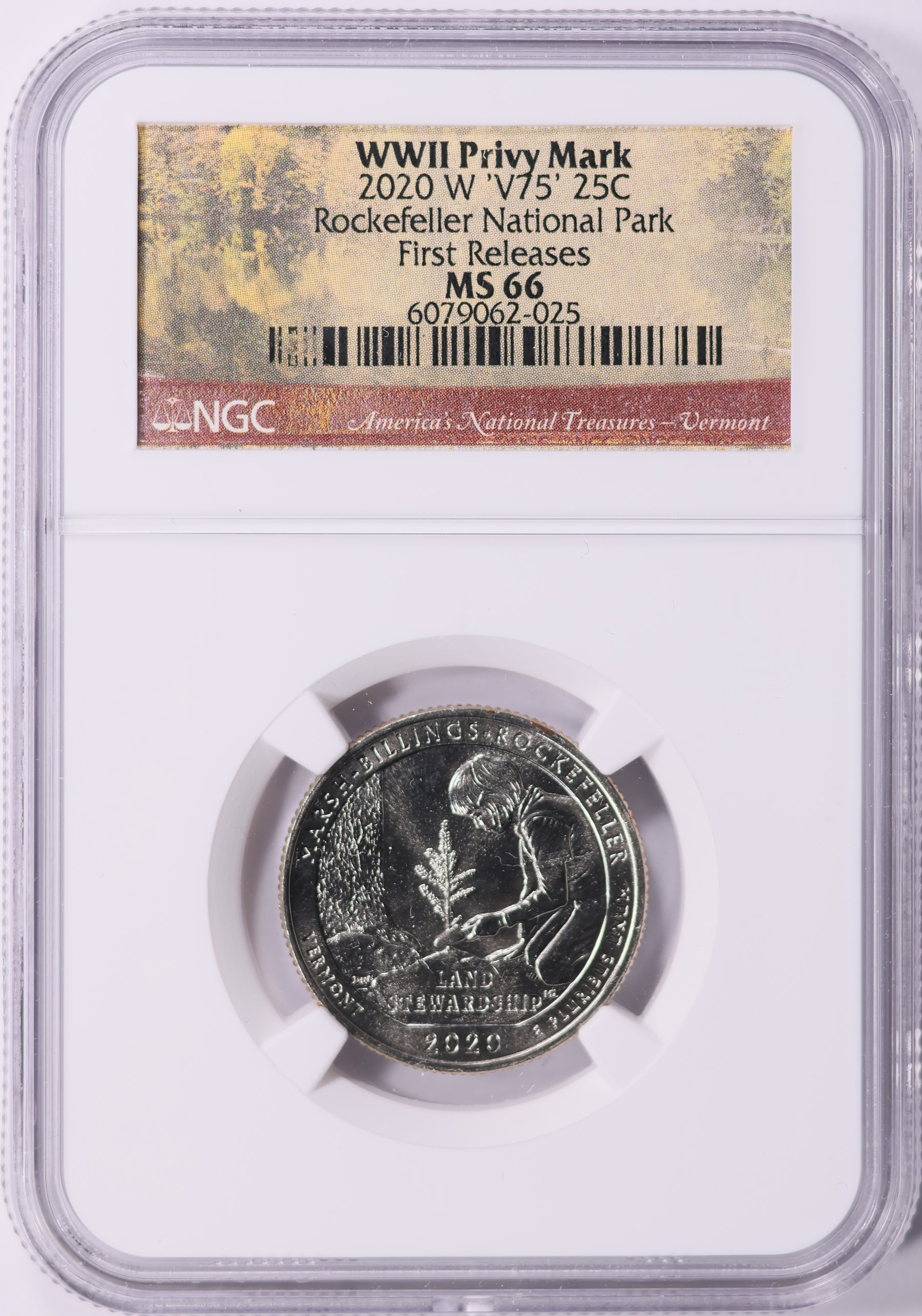 2020-W America the Beautiful Quarter Marsh-Billings Rockefeller ...