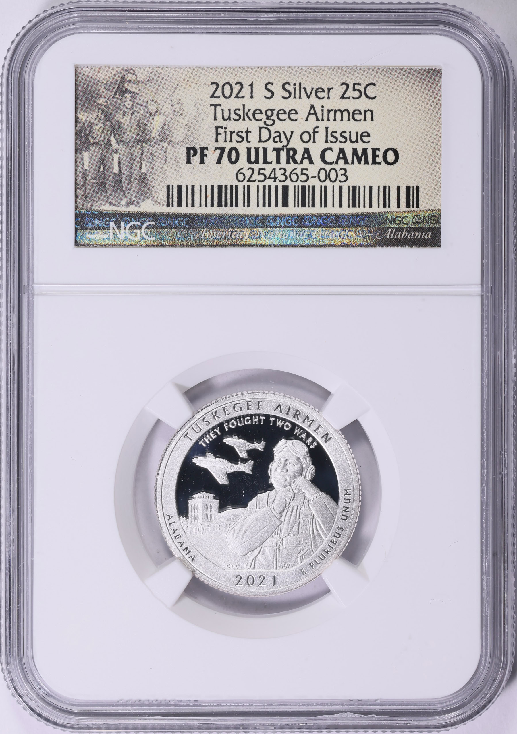 2021-S America the Beautiful Quarter Tuskegee Airmen NP Silver First ...