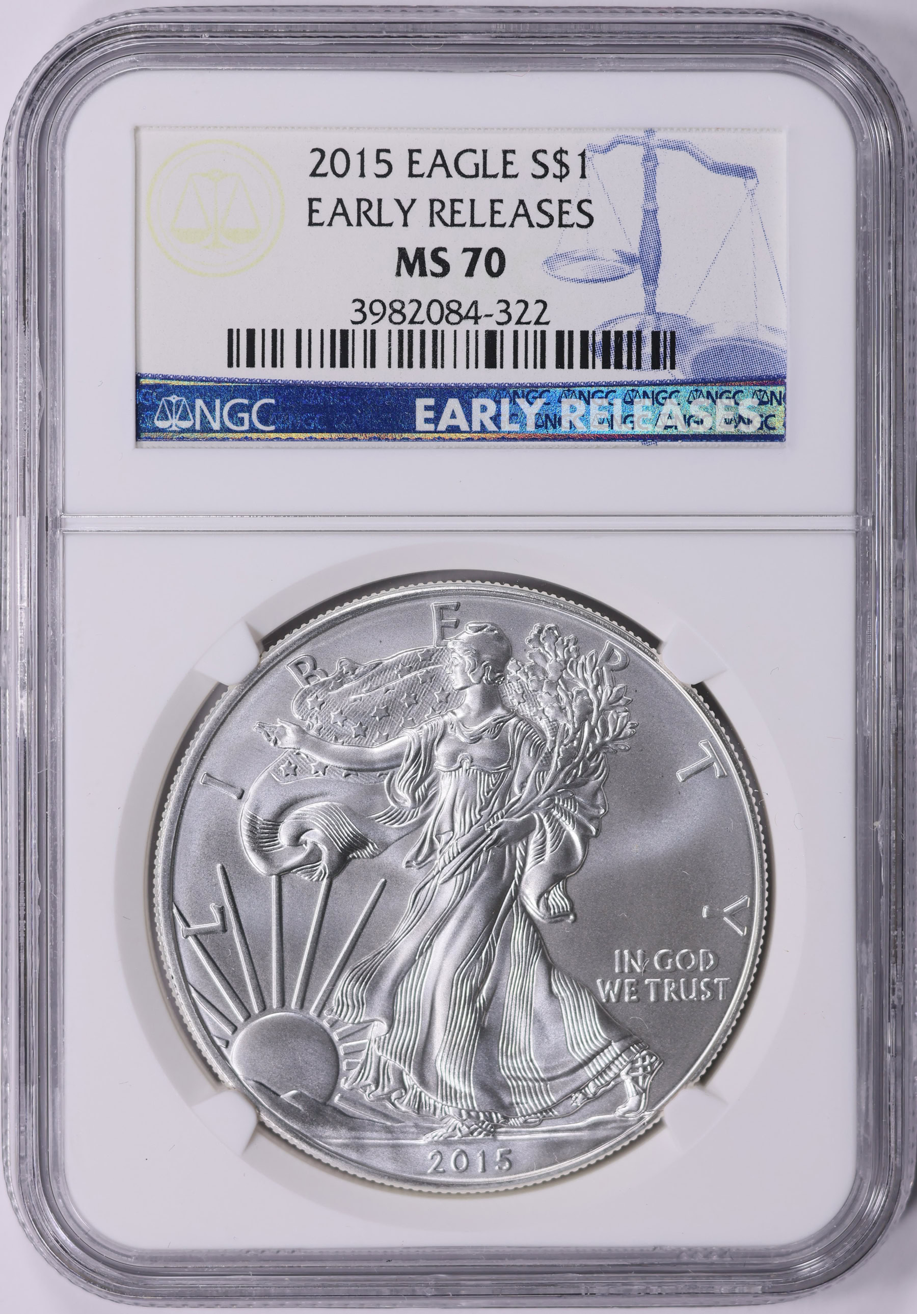 2015 $1 Silver Eagle Early Releases NGC MS-70 (Item 1870145 ...