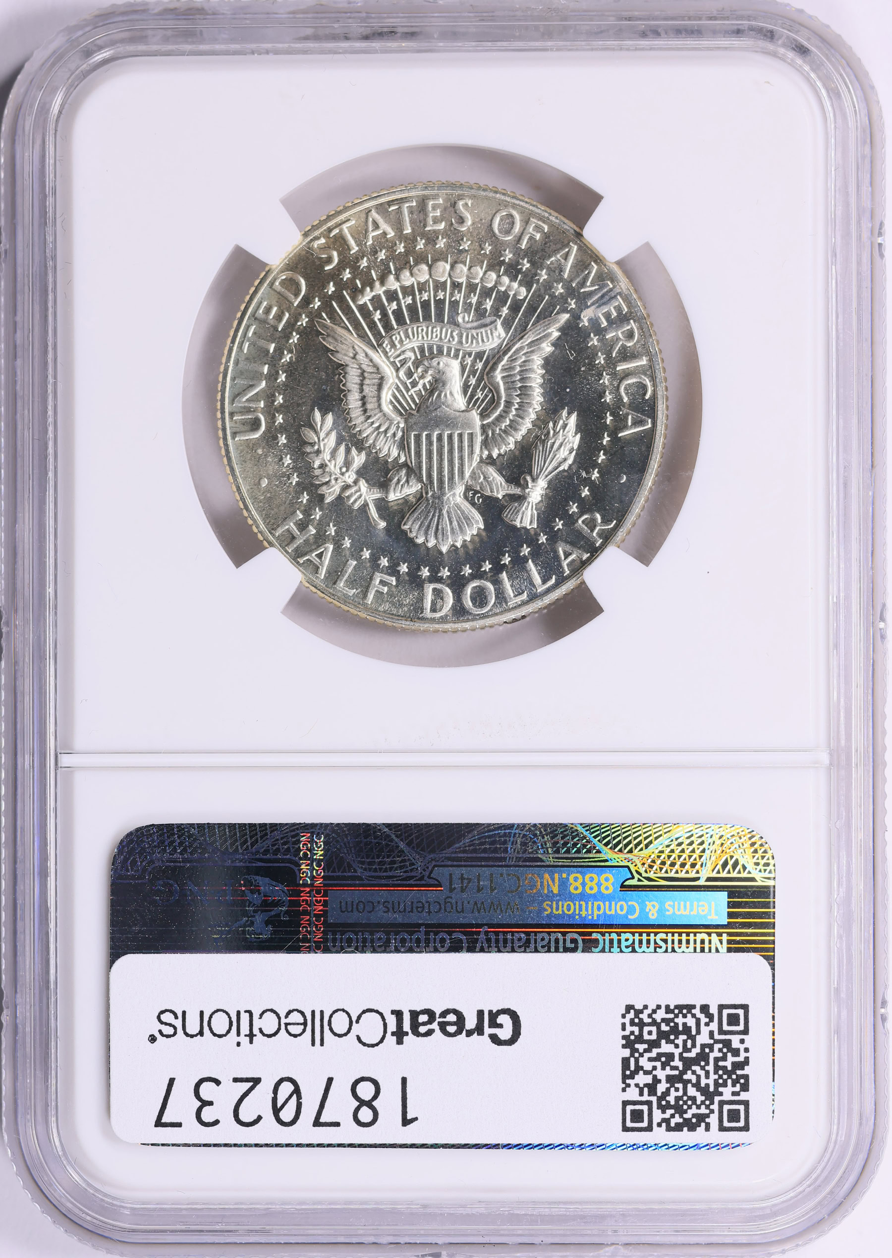 1967 Kennedy Half Dollar SMS NGC MS-67 (Item 1870237) | GreatCollections Coin Auctions