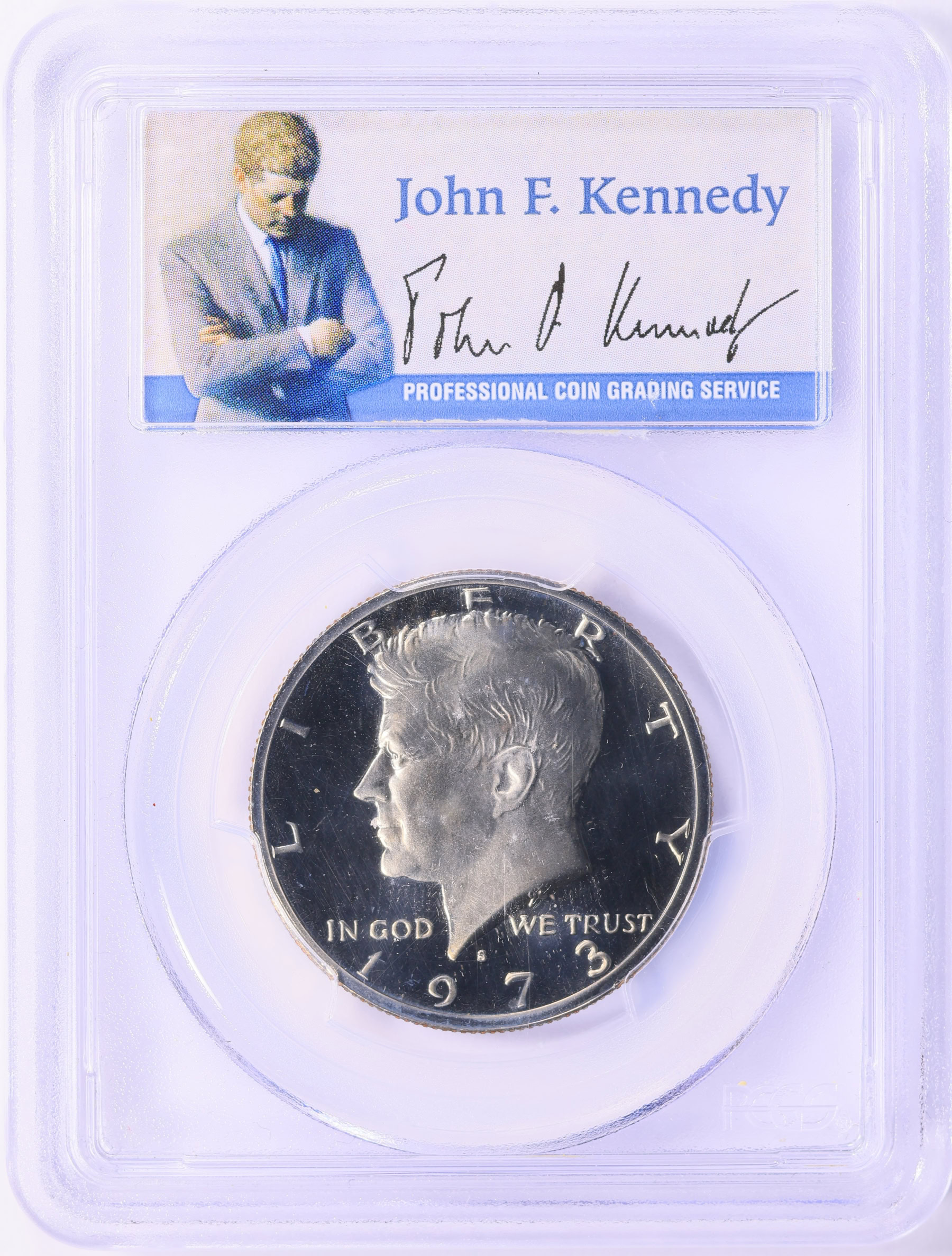 1973-S Kennedy Half Dollar PCGS Proof-69 DCAM (John F. Kennedy Label ...