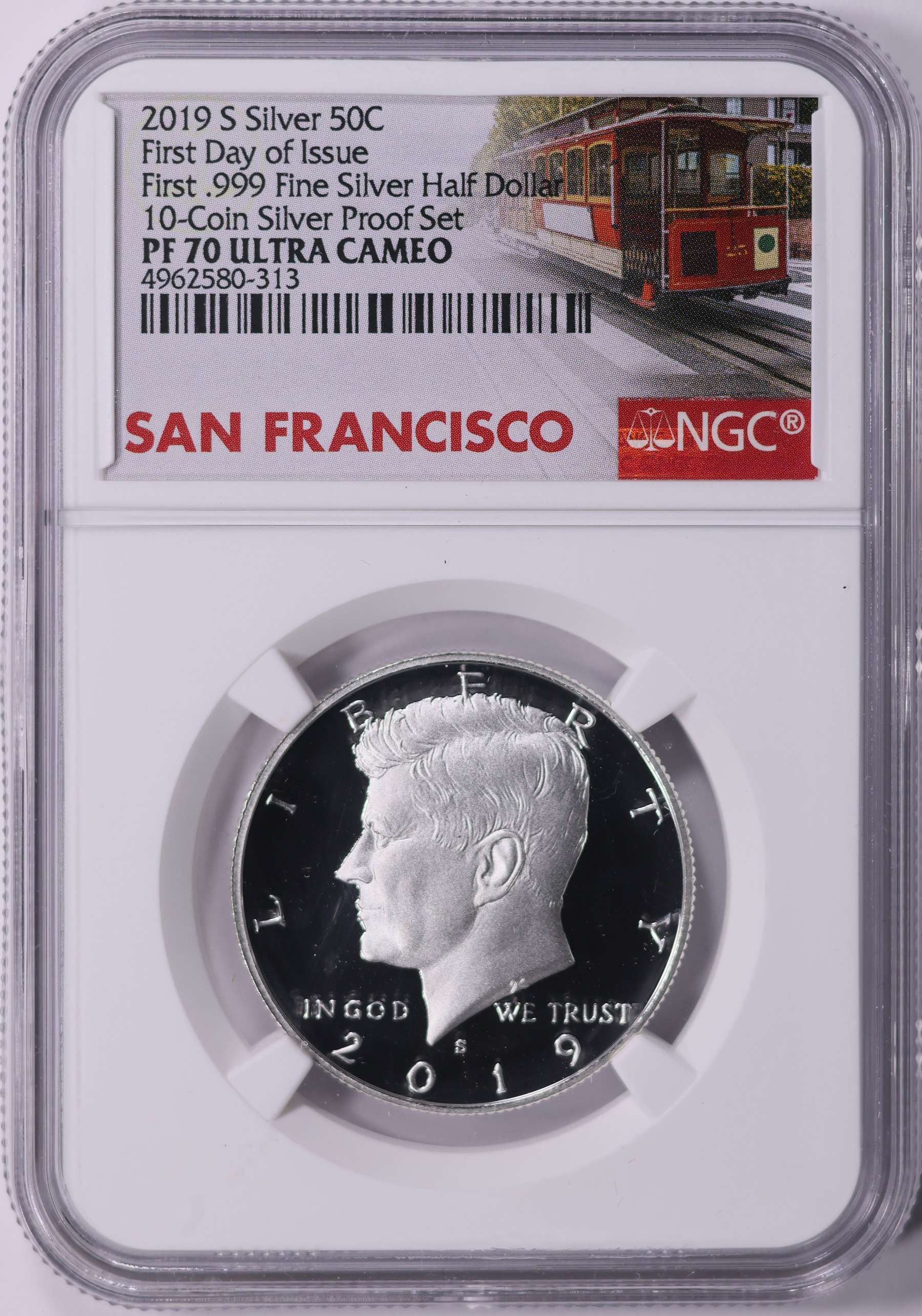 2019-S Kennedy Half Dollar Silver (From the Limited Edition Proof Set ...