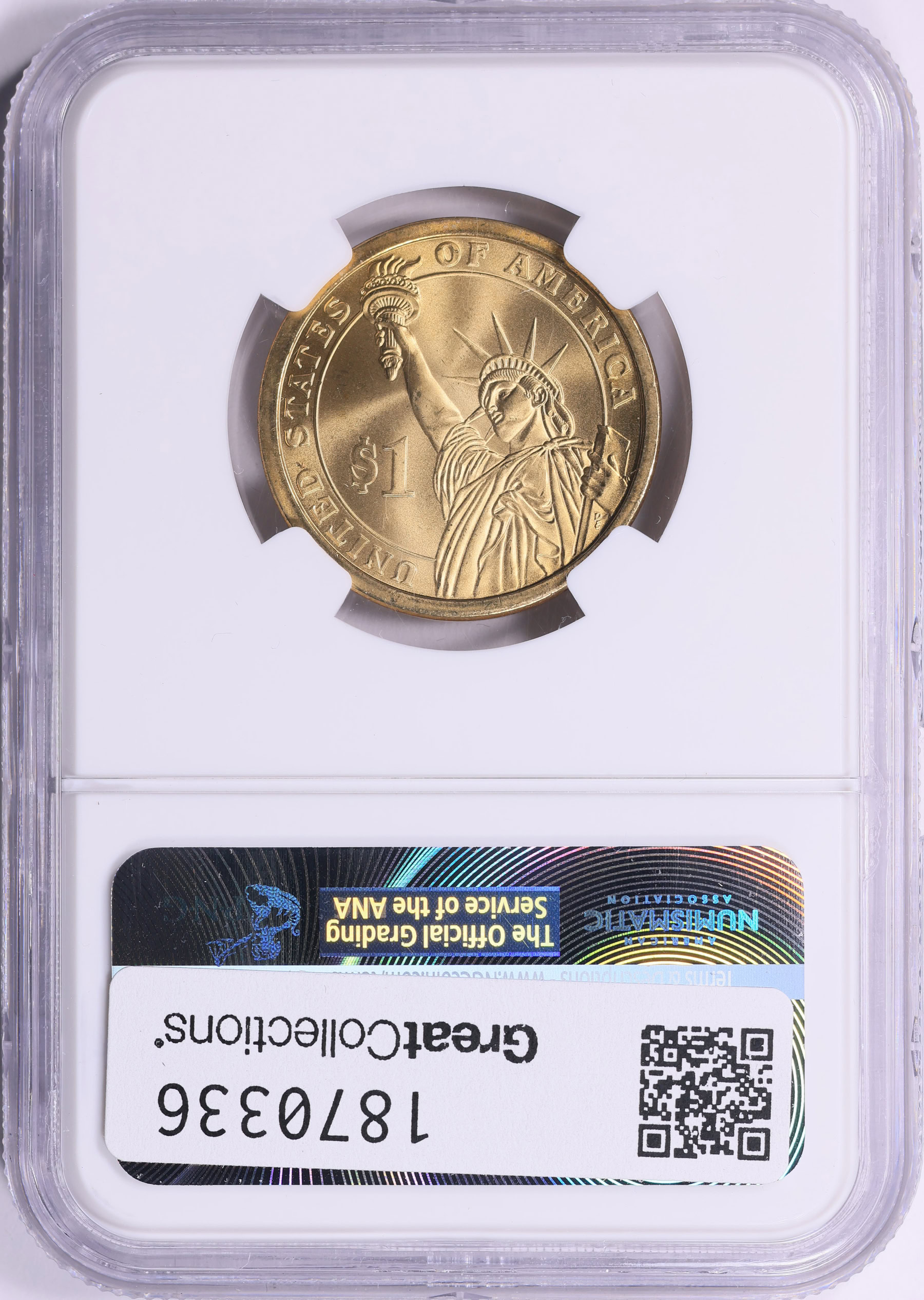 Mint Error (2007) Presidential Dollar James Madison Missing Edge ...