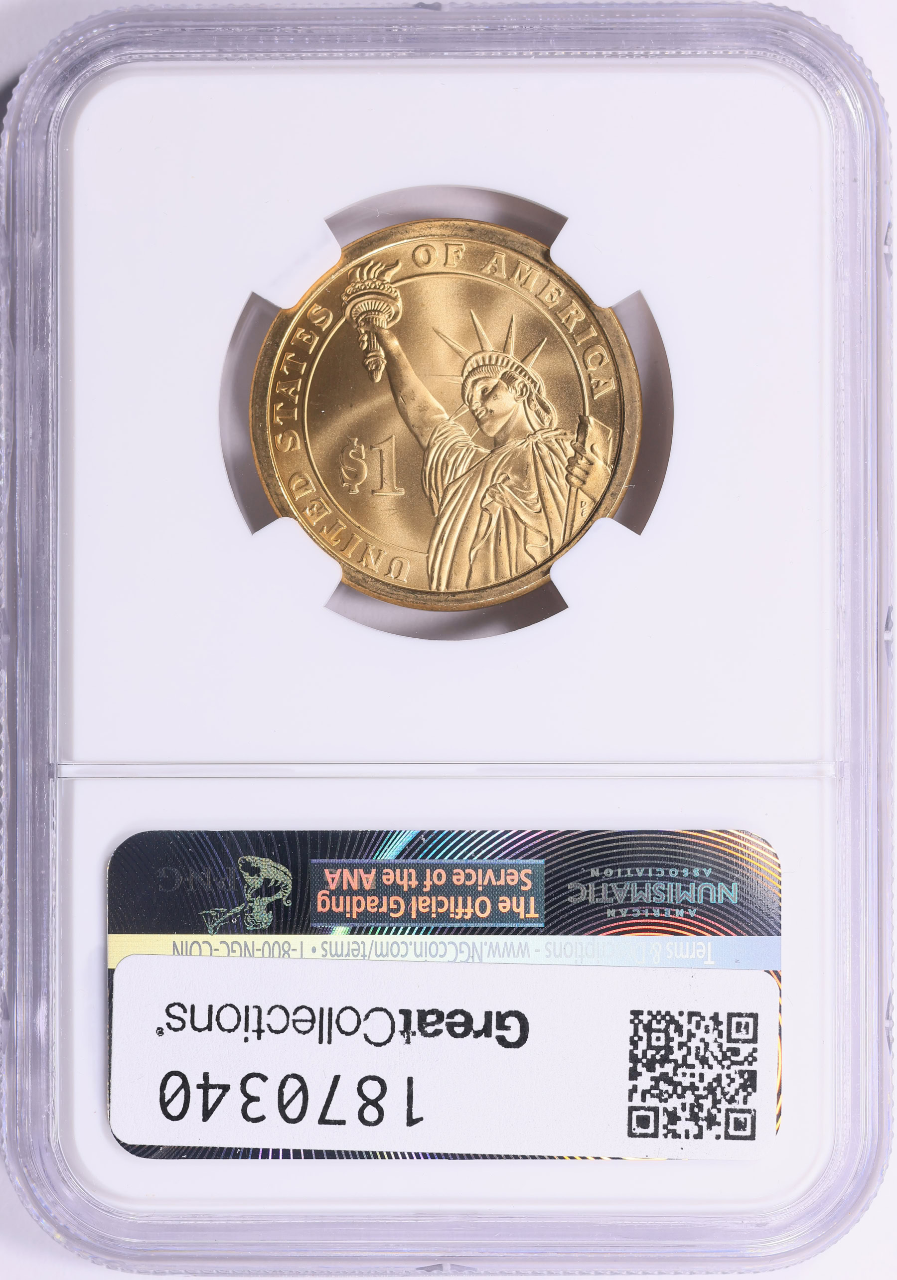 Mint Error (2007) Presidential Dollar James Madison Missing Edge ...