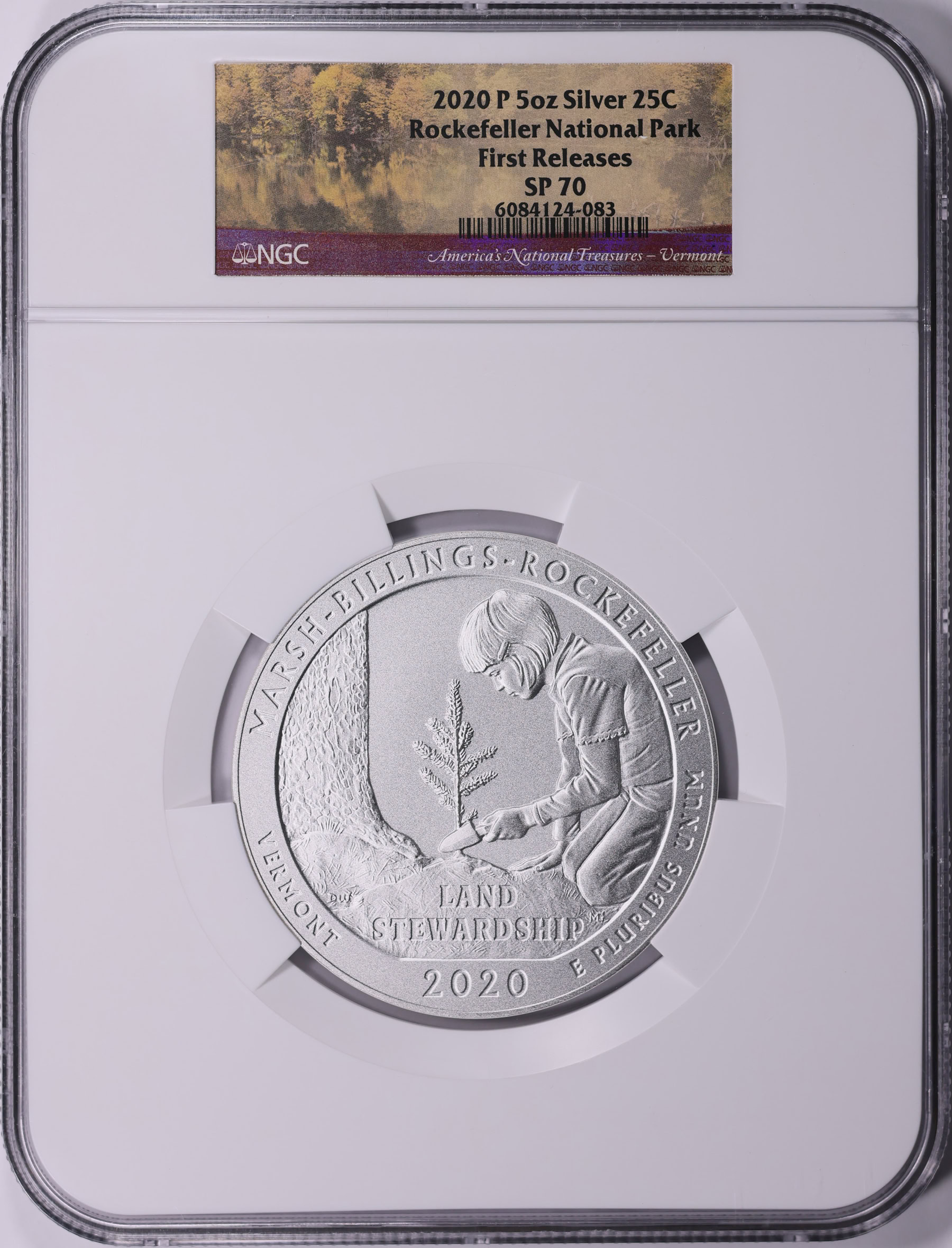 2020-P America the Beautiful 5 oz. Silver Quarter Marsh-Billings ...