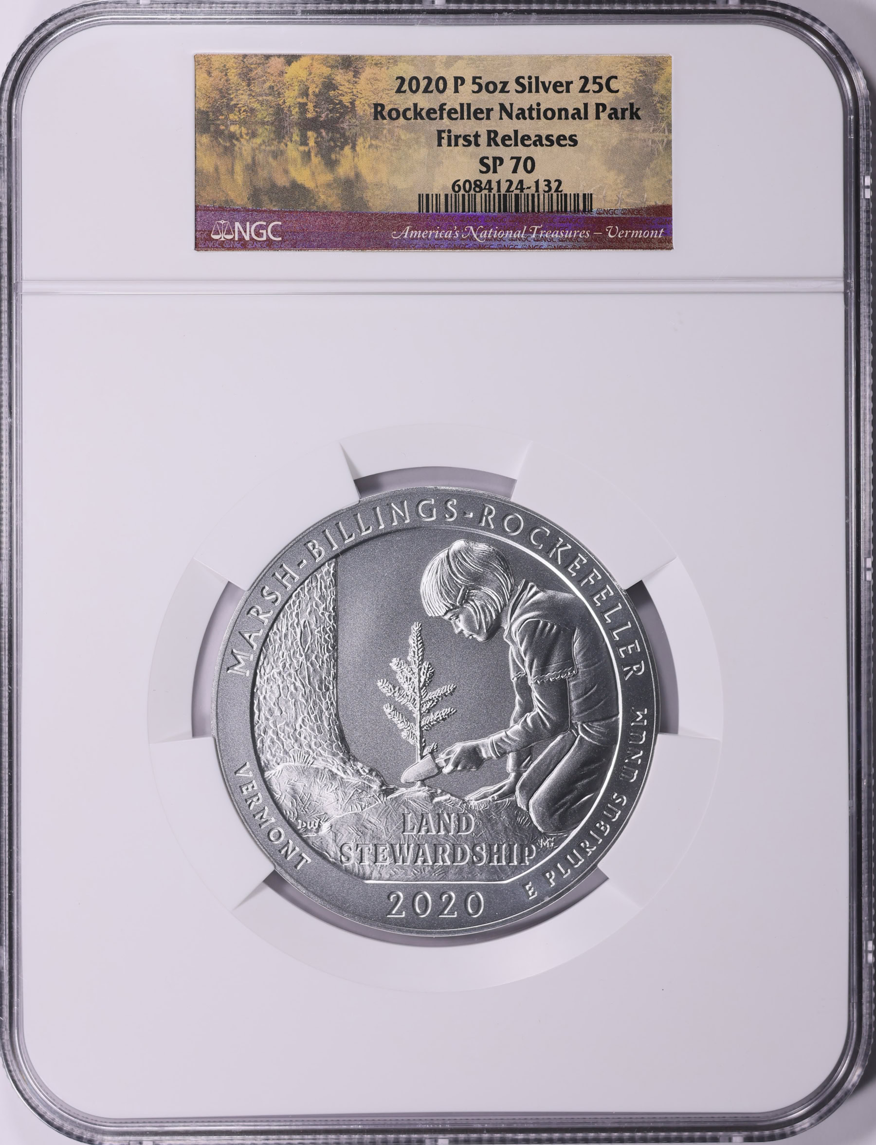 2020-P America the Beautiful 5 oz. Silver Quarter Marsh-Billings ...