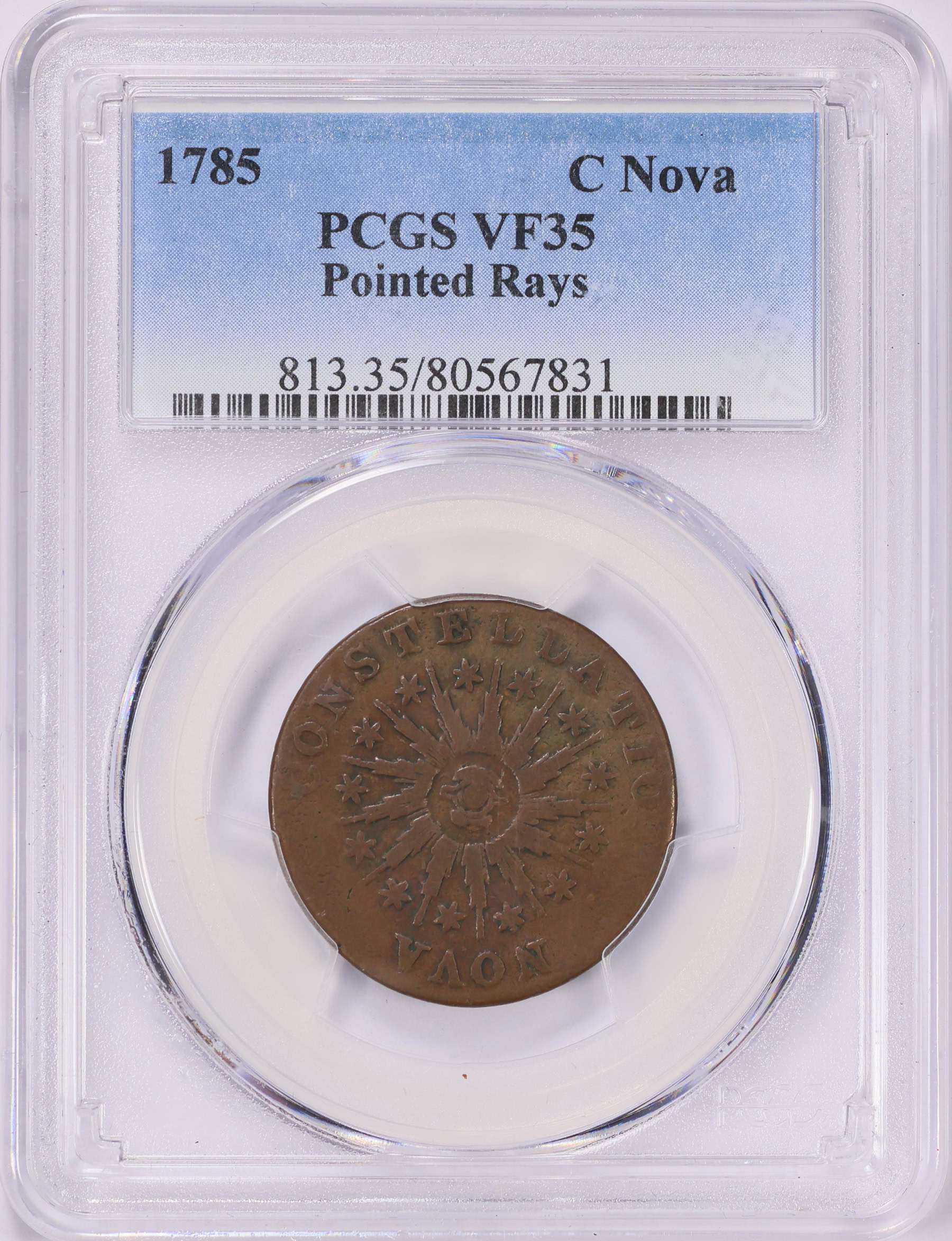 1785 Nova Constellatio Pointed Rays PCGS VF-35 (Item 1871217 ...
