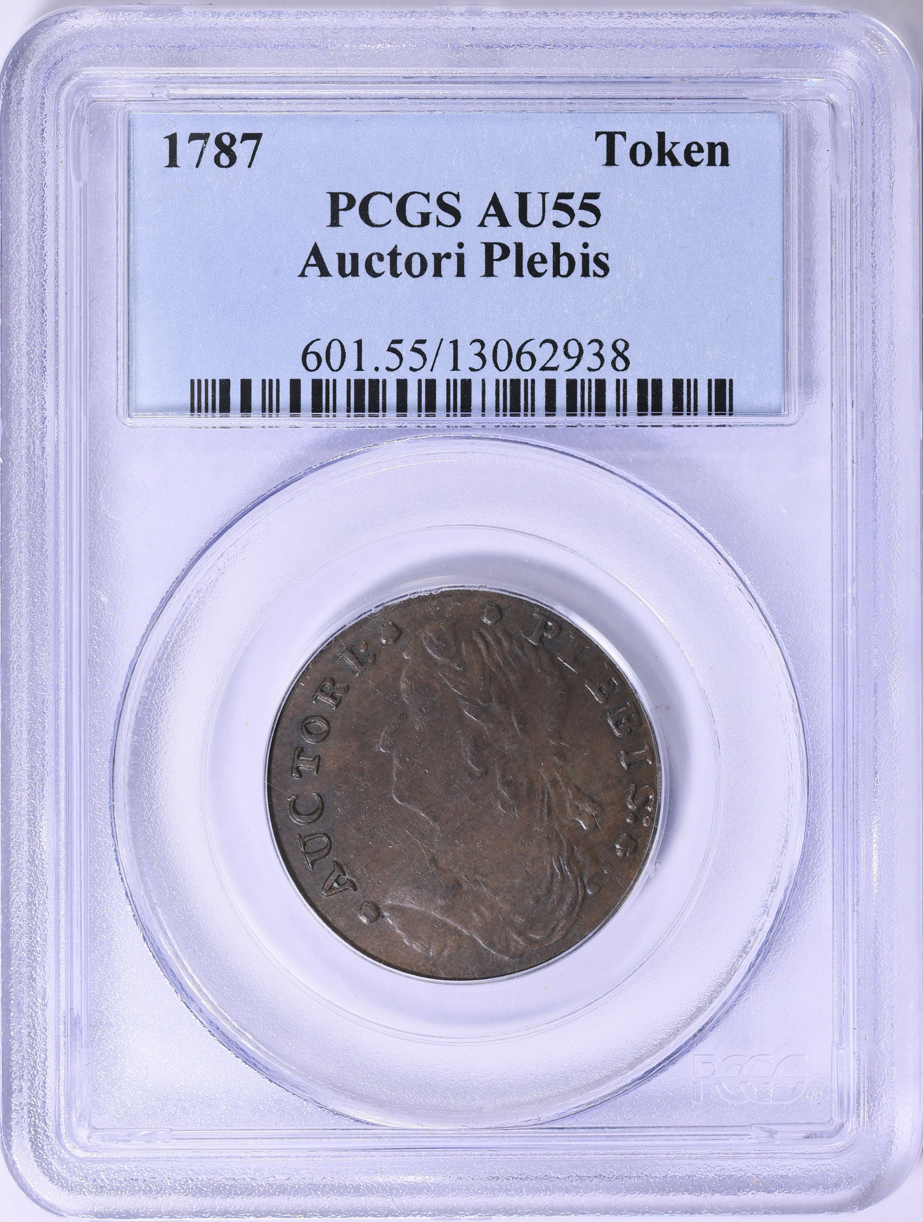 1787 Auctori Plebis Token PCGS AU-55 (Item 1871234) | GreatCollections ...