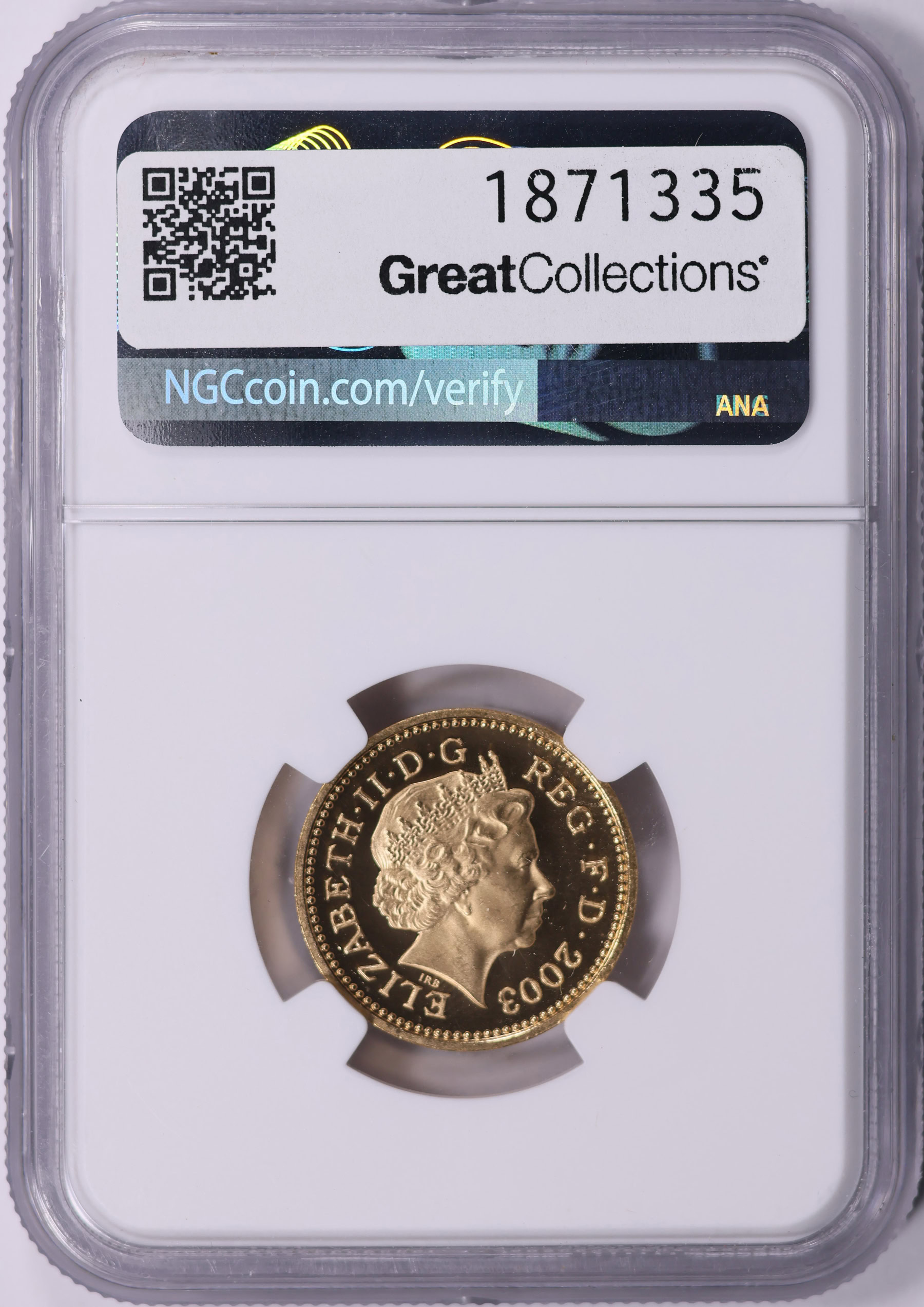 Great Britain 2003 Gold £1 Pattern Forth Railway Bridge NGC Proof-66 UC ...