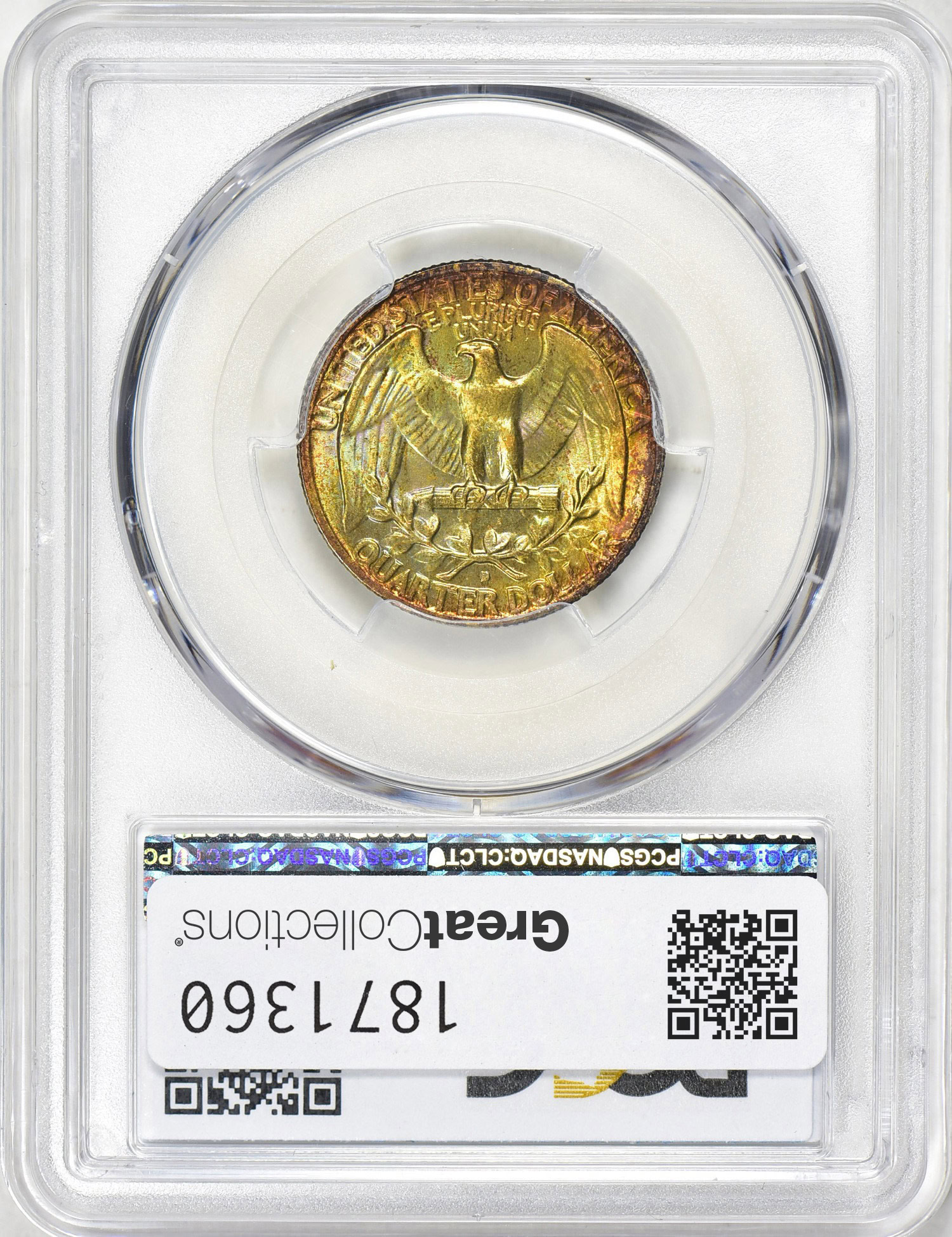 1953-D Washington Quarter PCGS MS-66 (Toned) (Item 1871360) | GreatCollections Coin Auctions