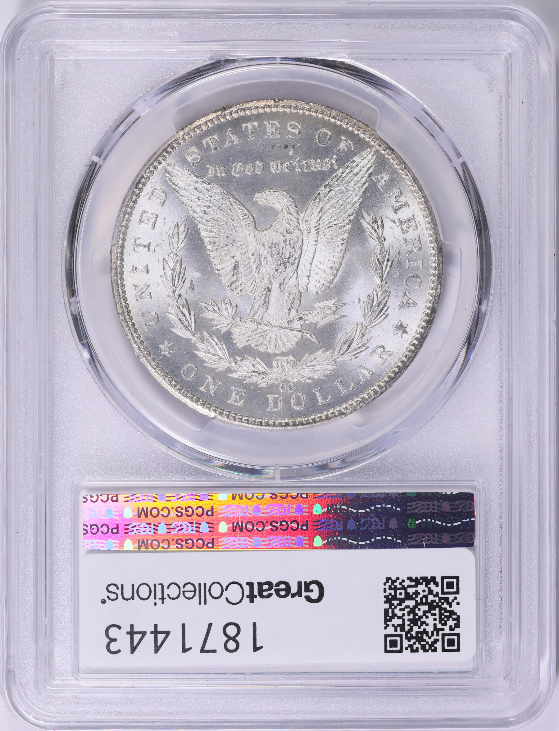 1885-CC Morgan Silver Dollar PCGS MS-63 (GSA) (Item 1871443) | GreatCollections Coin Auctions