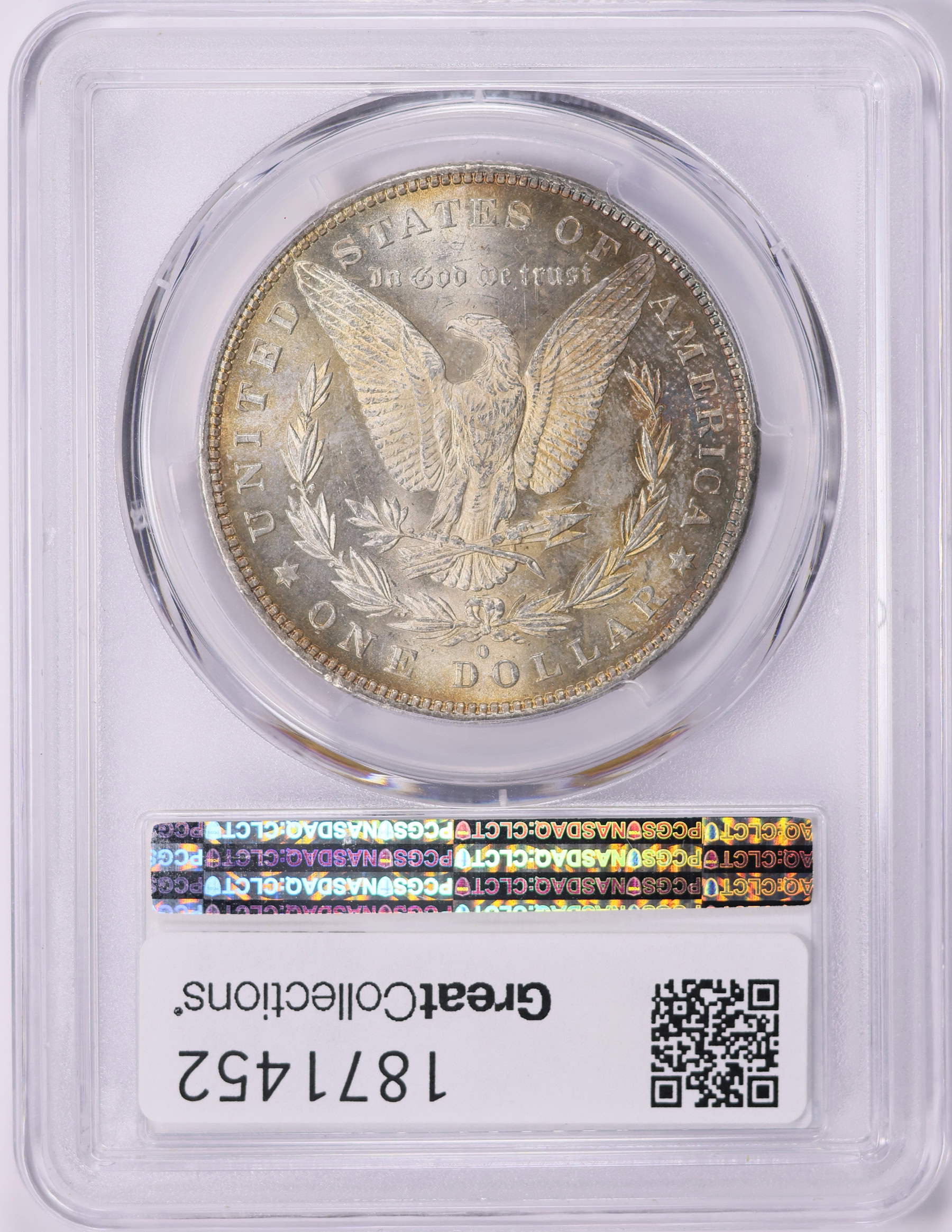 1881-O Morgan Silver Dollar PCGS MS-62 (Toned) (Item 1871452) | GreatCollections Coin Auctions