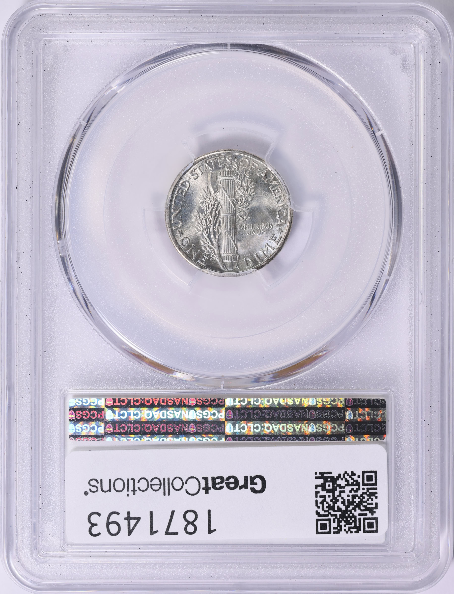 1936 Mercury Dime PCGS MS-67 (Item 1871493) | GreatCollections Coin Auctions