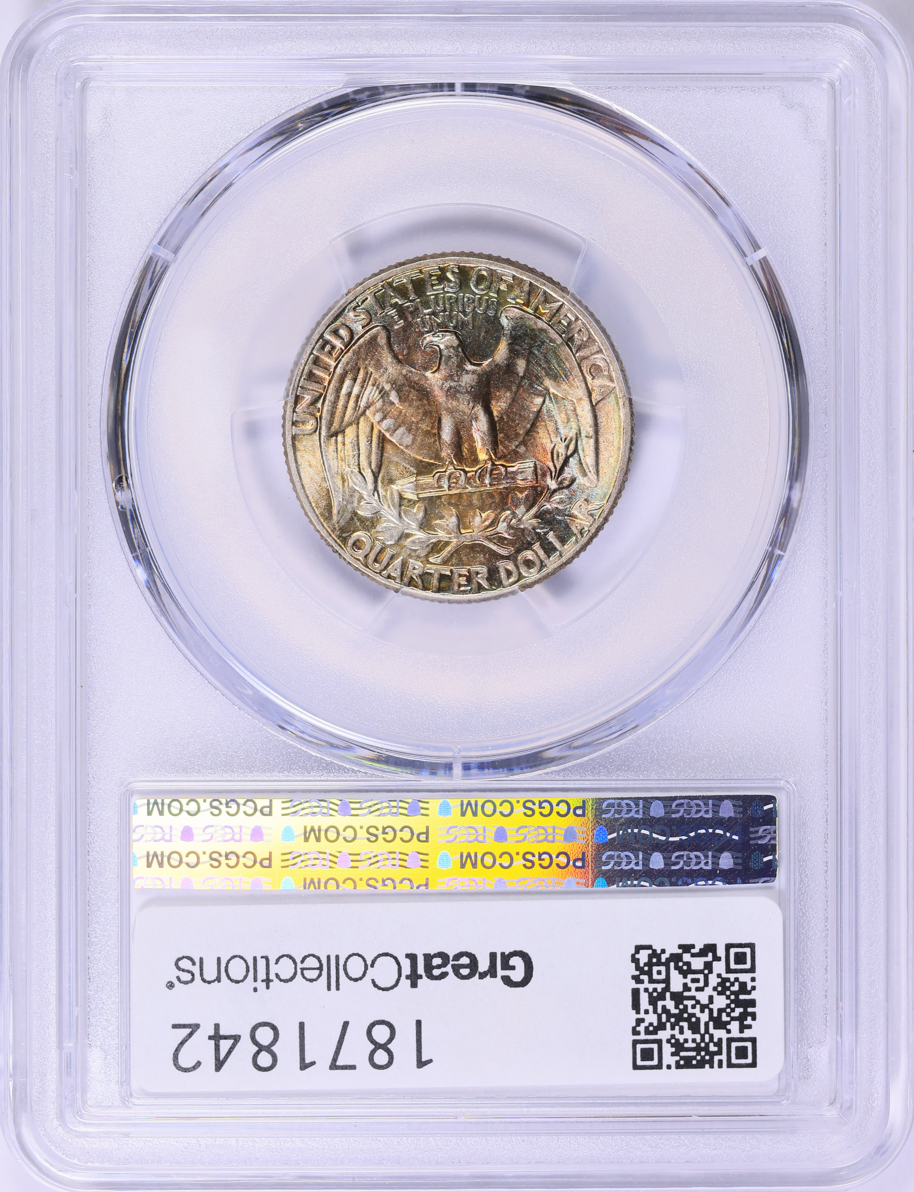 1956 Washington Quarter PCGS MS-65 (Toned) (Item 1871842) | GreatCollections Coin Auctions