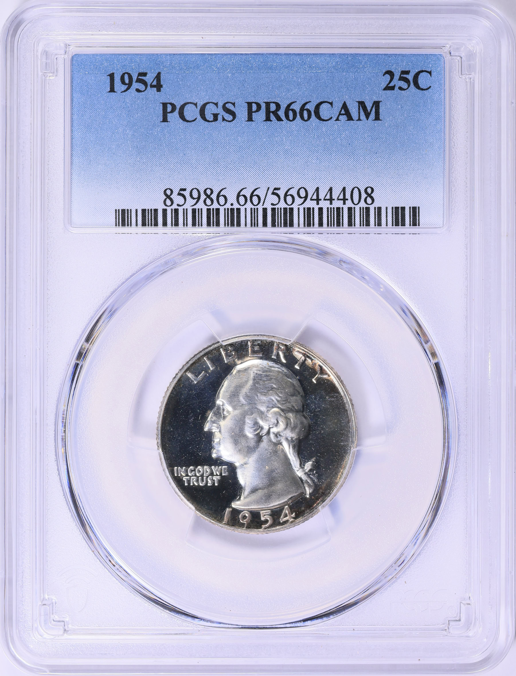 1954 Washington Quarter PCGS Proof-66 CAMEO (Toned) (Item 1871850) | GreatCollections Coin Auctions