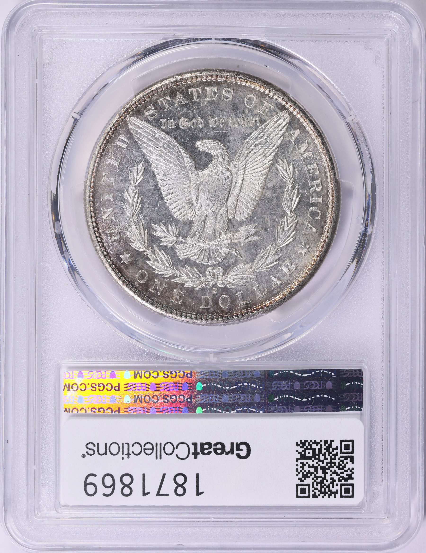 1881-S Morgan Silver Dollar PCGS MS-66 DMPL (Toned) (Item 1871869) | GreatCollections Coin Auctions