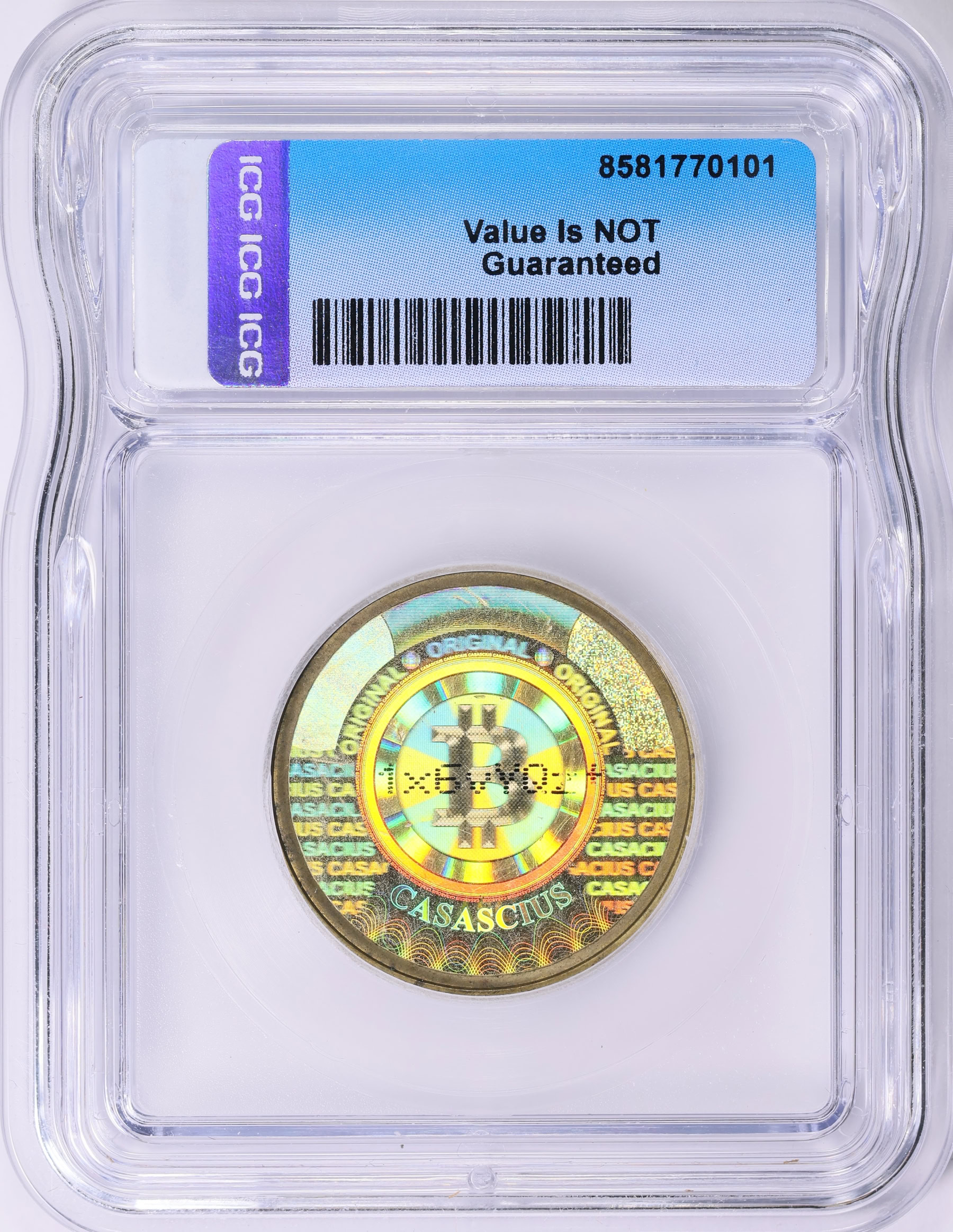 2011 1 BTC Casascius Bitcoin Series One CASACIUS Error Coin 1x6vYQzt ...