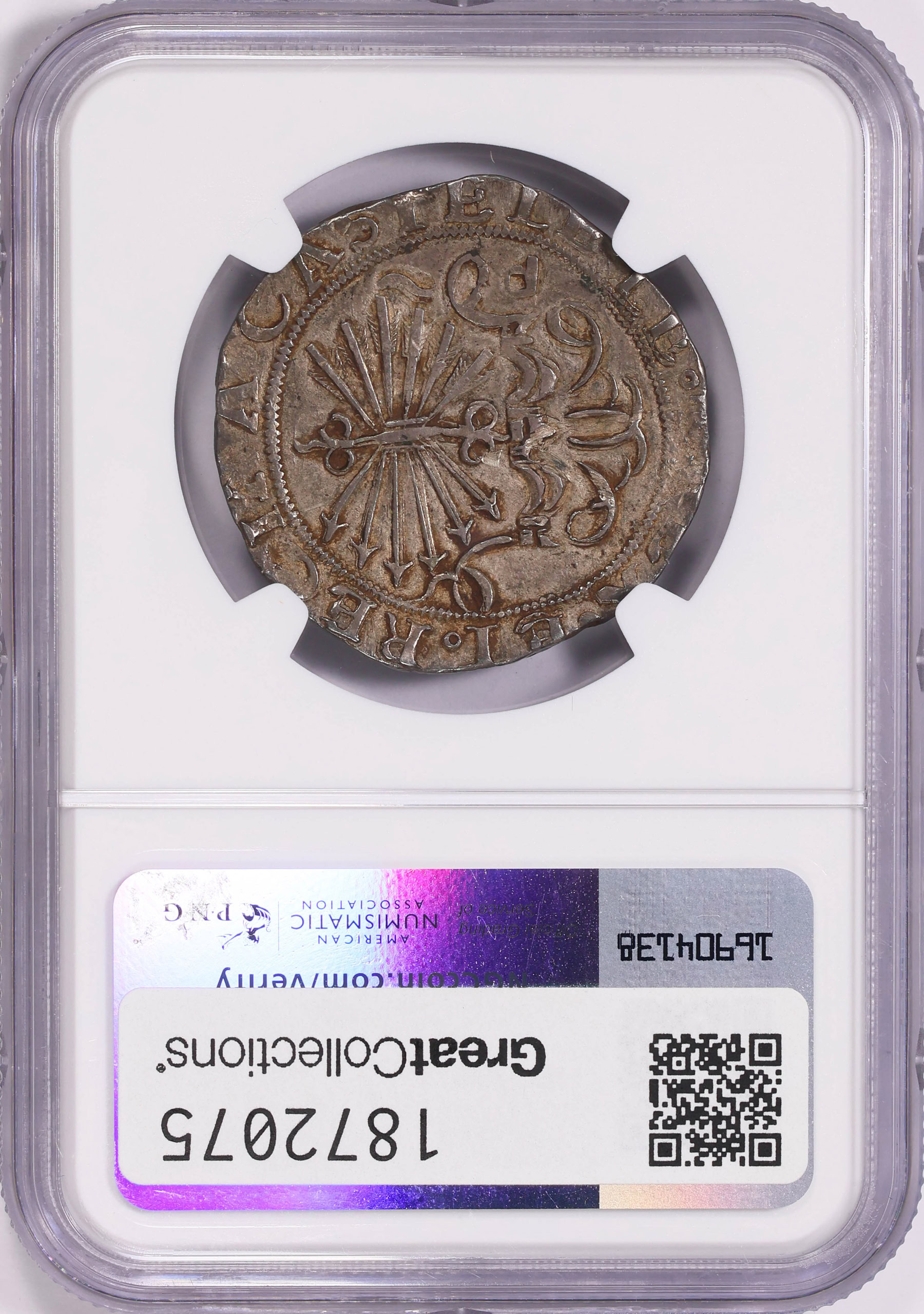 Spain ND (1497-1504)-S D Silver 4 Reales Seville Mint Square D NGC AU ...