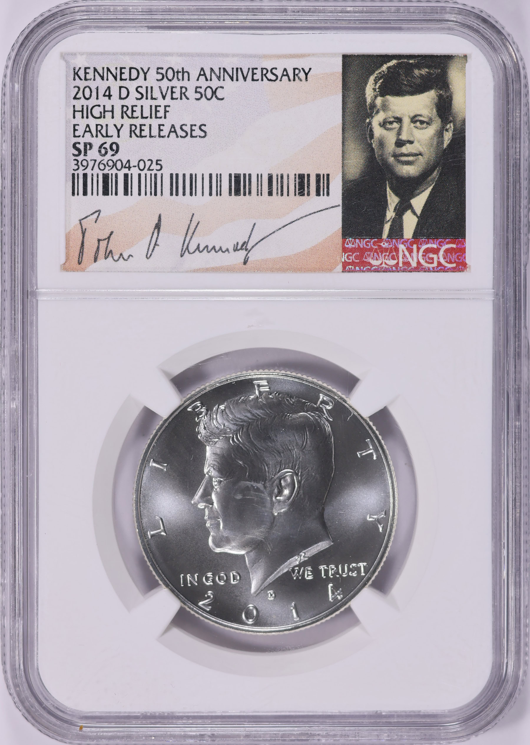 2014-D Kennedy Half Dollar Silver Early Releases 50th Anniversary NGC ...