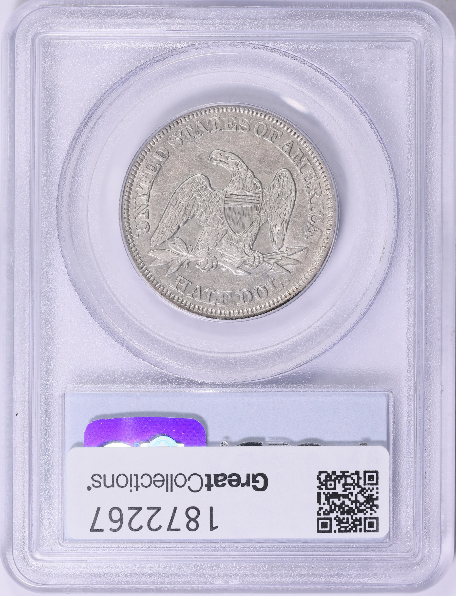1857 Seated Liberty Half Dollar PCGS AU-50 (Item 1872267 ...