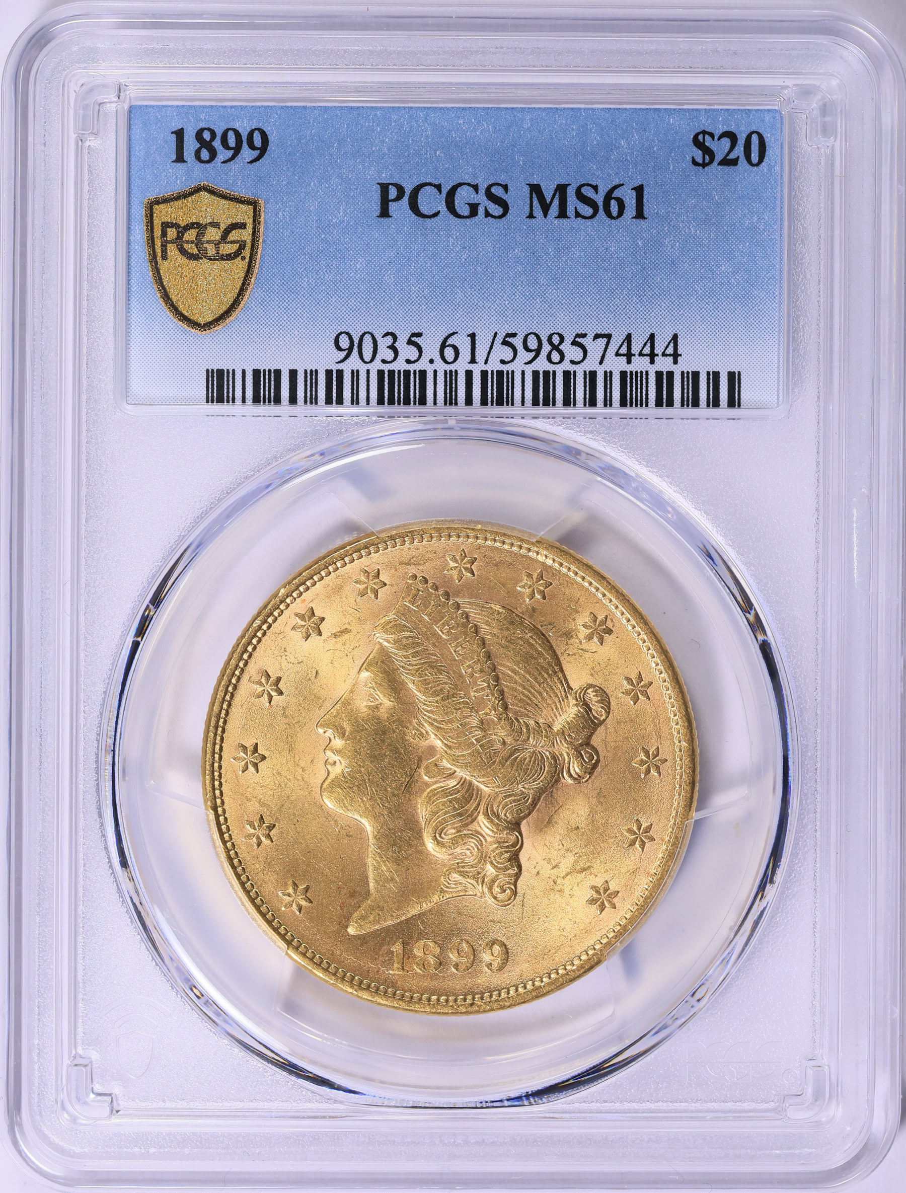 1899 Liberty Gold Double Eagle PCGS MS-61 (Item 1872448) | GreatCollections Coin Auctions