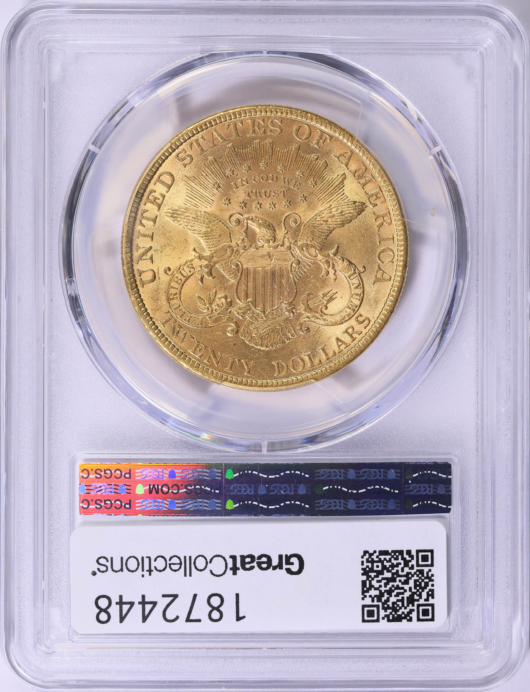 1899 Liberty Gold Double Eagle PCGS MS-61 (Item 1872448) | GreatCollections Coin Auctions