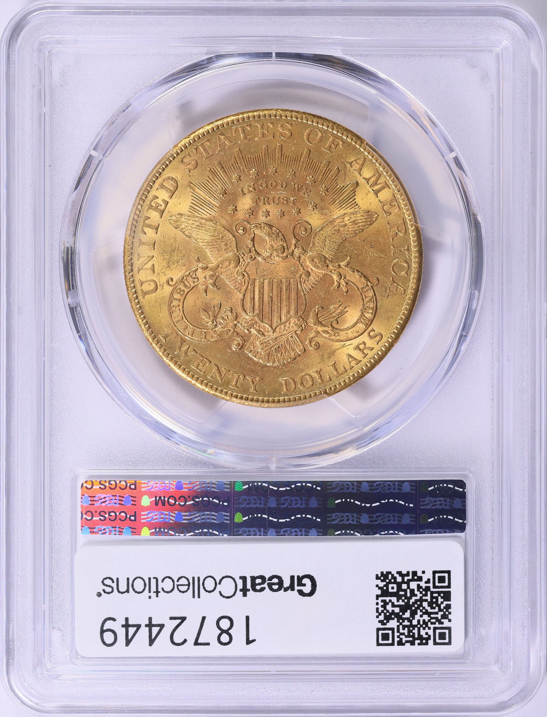 1907 Liberty Gold Double Eagle PCGS MS-61 (Item 1872449) | GreatCollections Coin Auctions