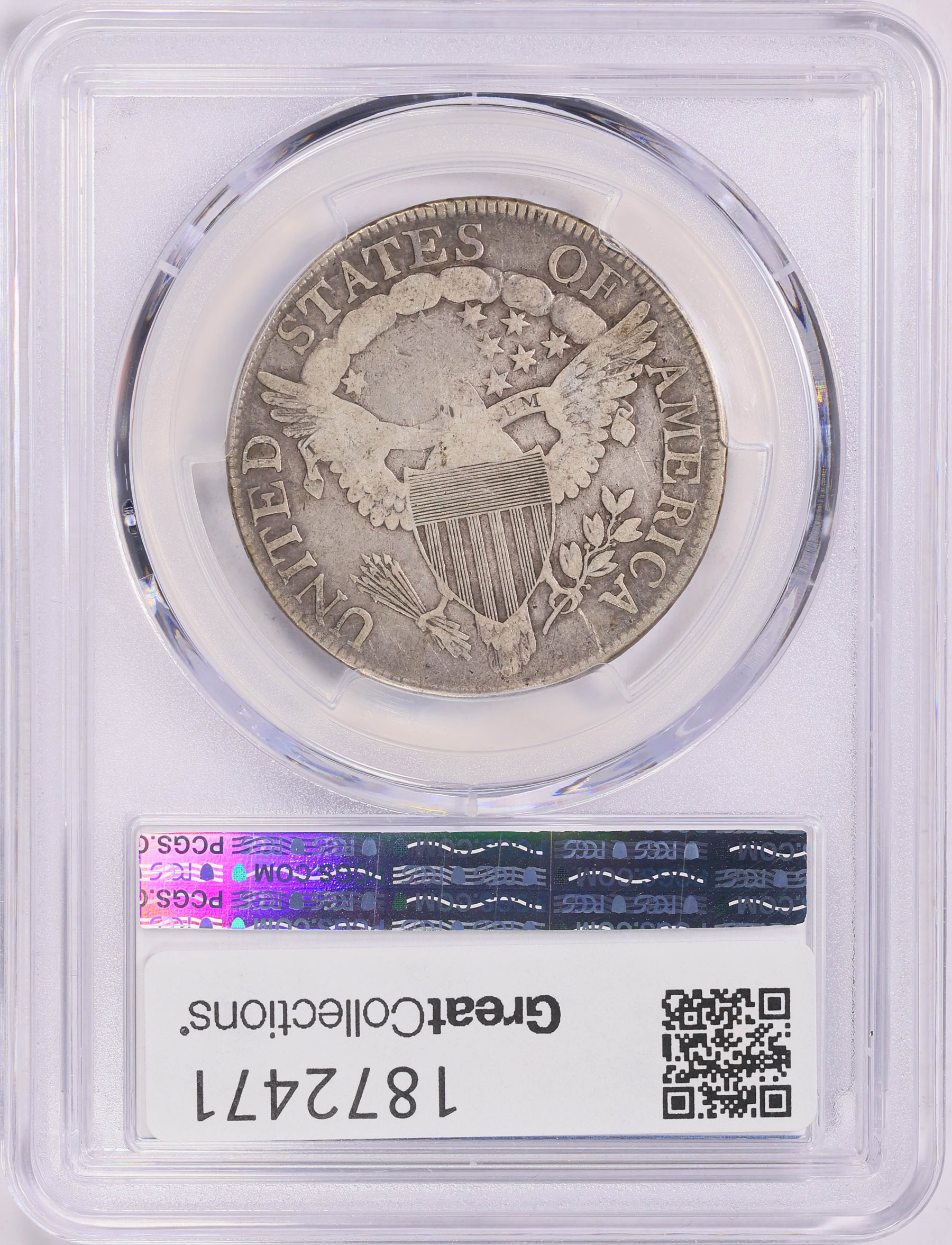 1806 Draped Bust Half Dollar Pointed 6, Stem Through Claw PCGS VG-08 (Item 1872471 ...