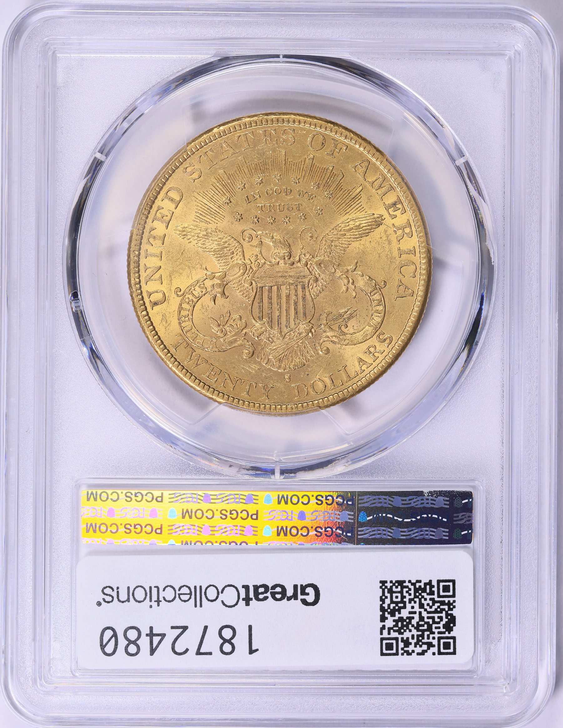 1895-S Liberty Gold Double Eagle PCGS AU-58 (Item 1872480 ...