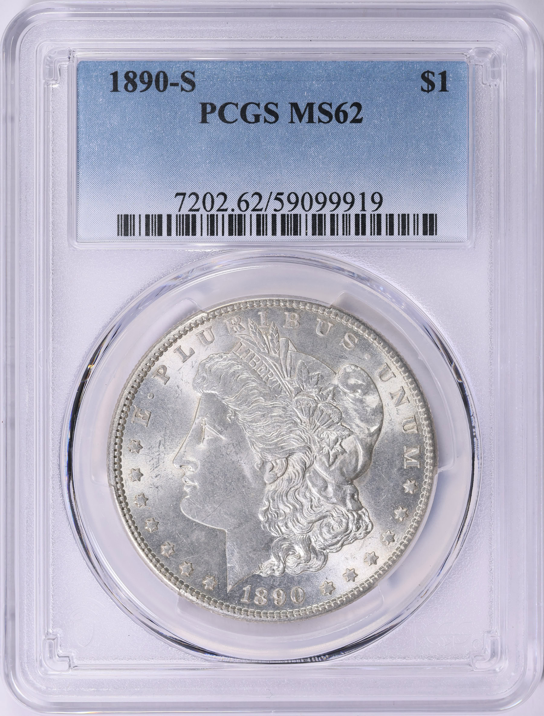 1890-S Morgan Silver Dollar PCGS MS-62 (Item 1872664 ...