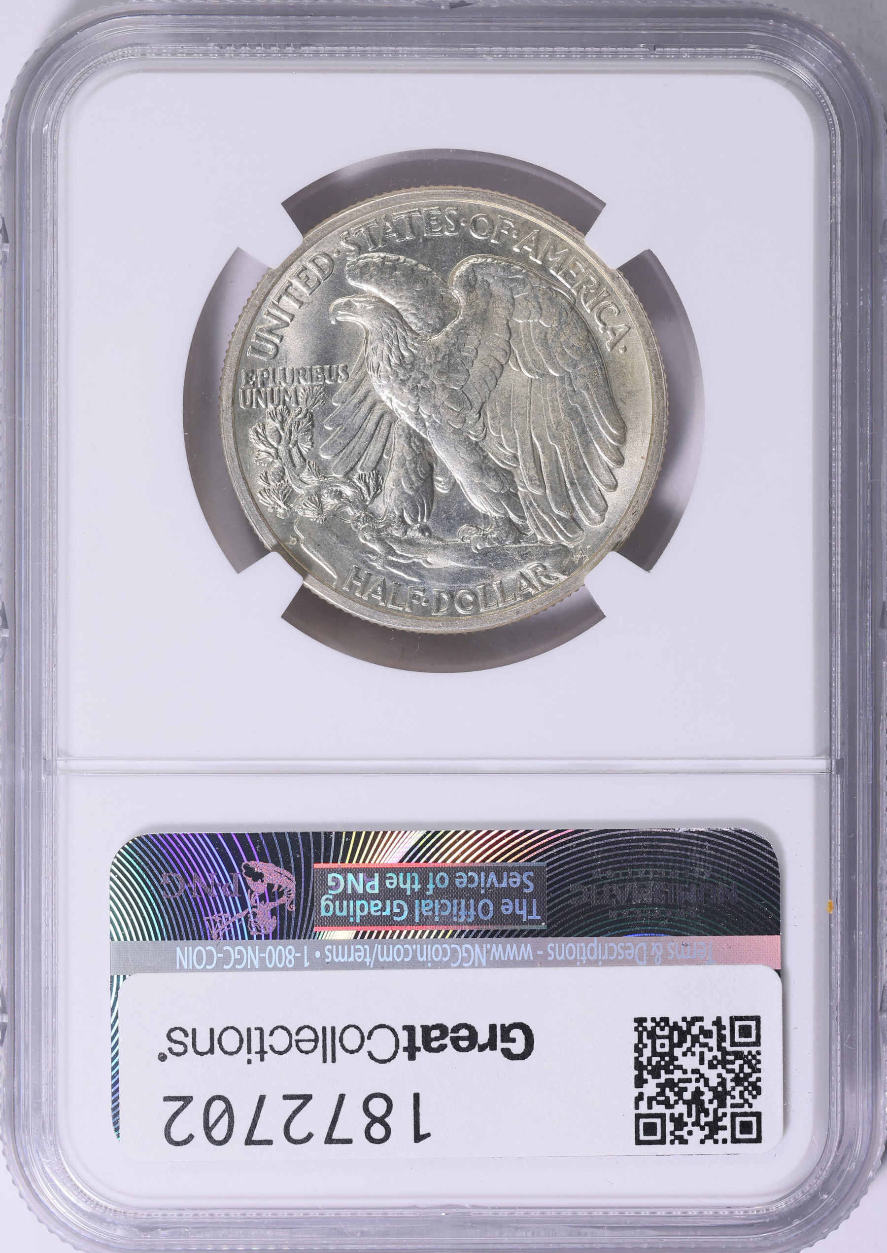 1941-D Walking Liberty Half Dollar NGC Unc Details (Item 1872702) | GreatCollections Coin Auctions