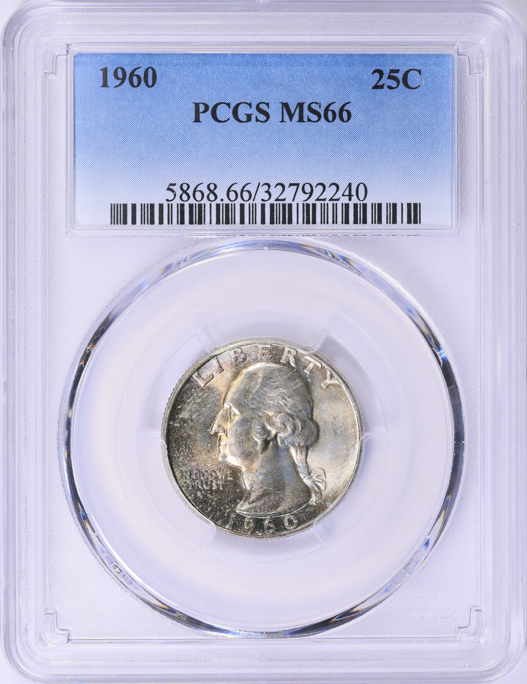 1960 Washington Quarter PCGS MS-66 (Toned) (Item 1872709 ...
