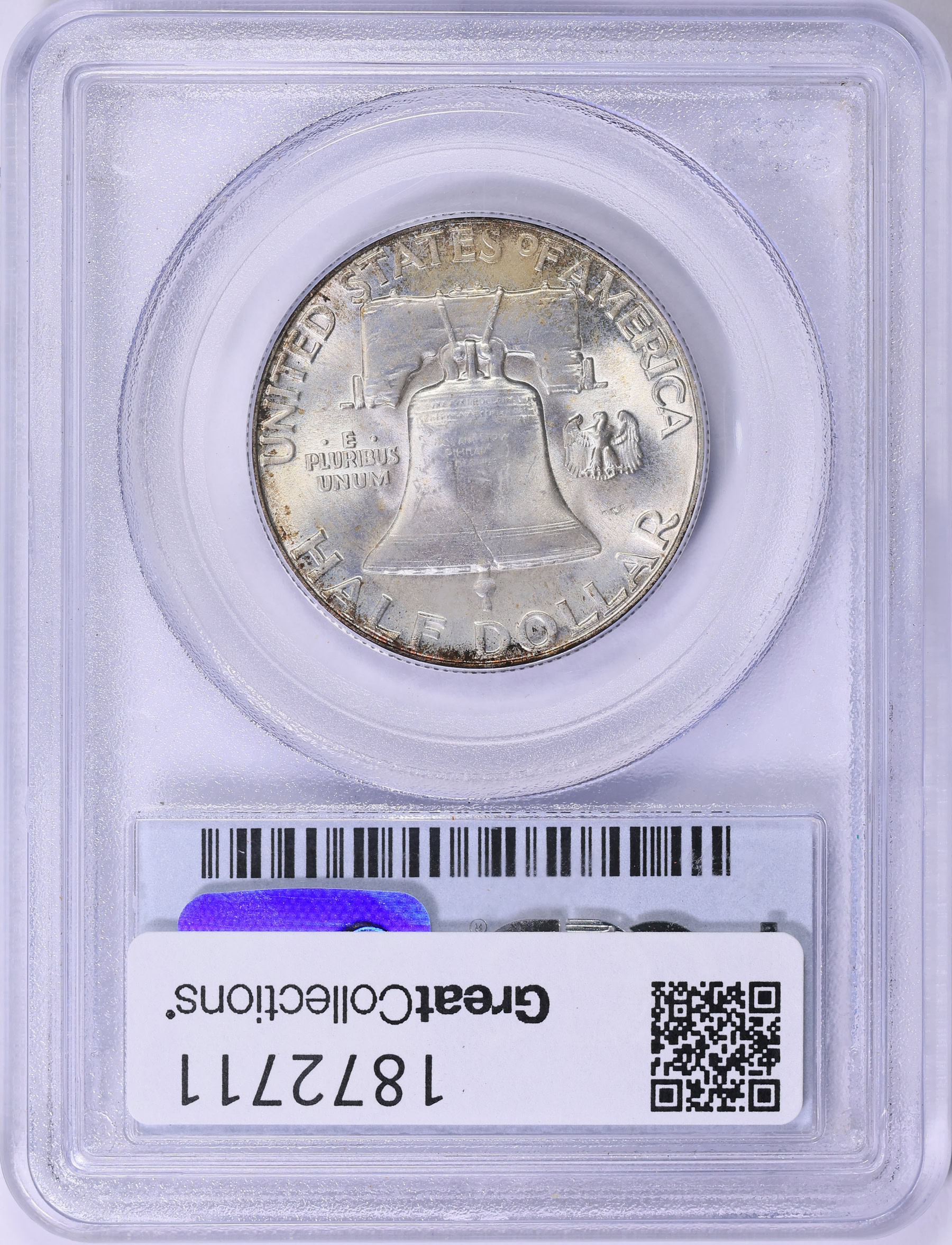 1952 Franklin Half Dollar PCGS MS-66 FBL (Toned) (Item 1872711 ...