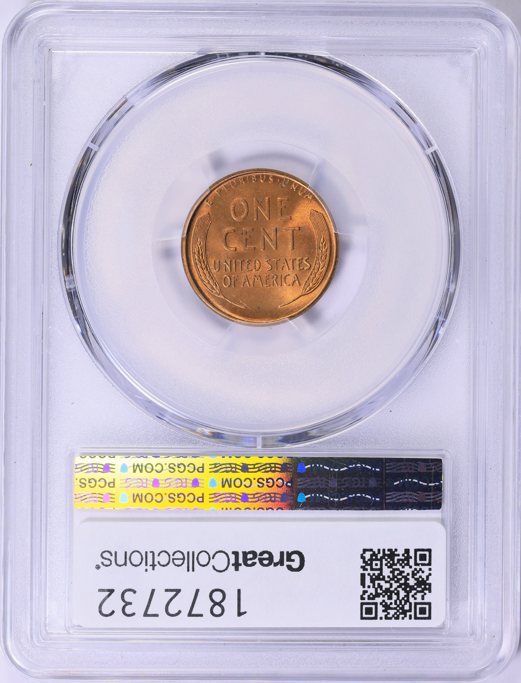 1945-D Lincoln Cent PCGS MS-65 RD (Item 1872732) | GreatCollections Coin Auctions