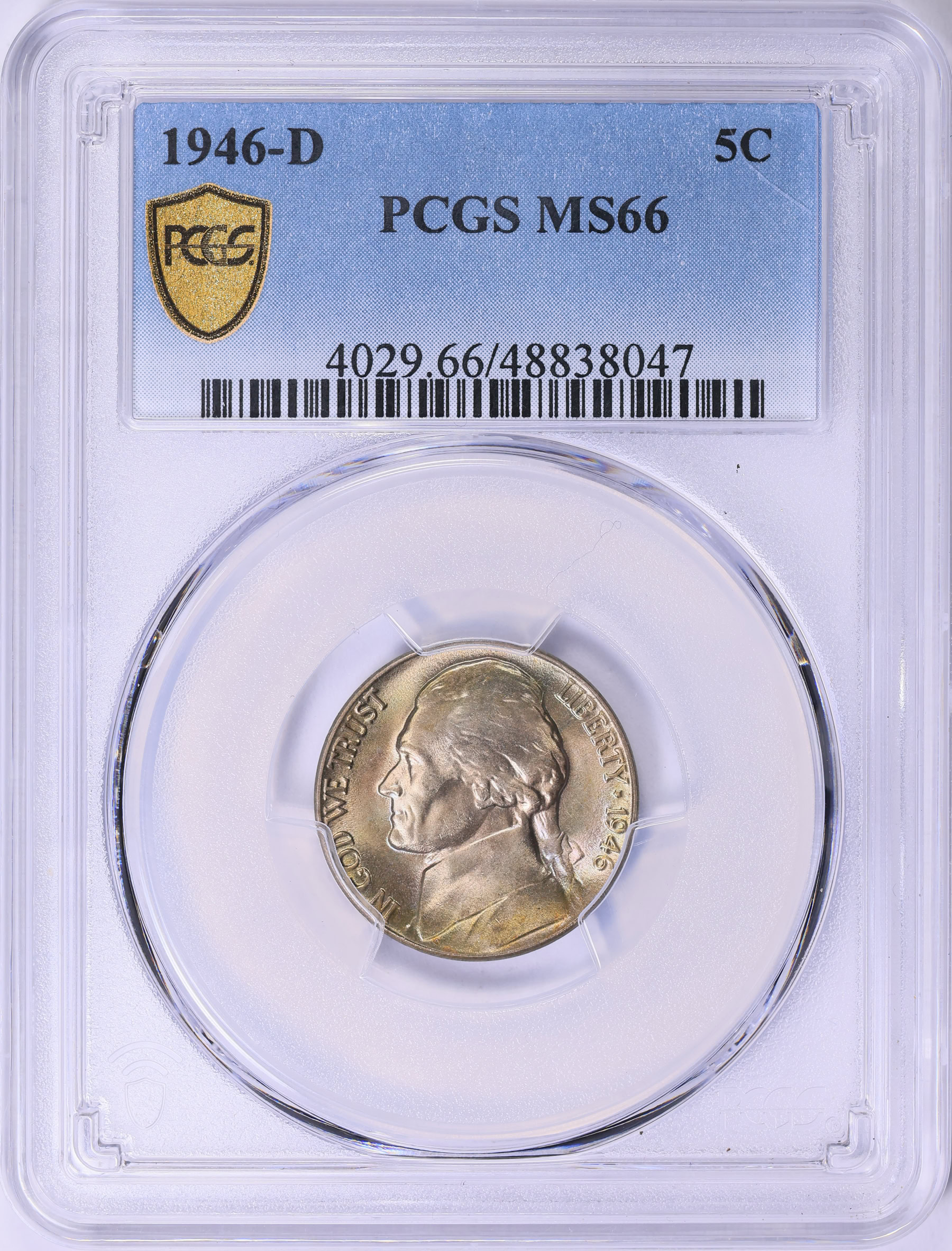 1946-D Jefferson Nickel PCGS MS-66 (Toned) (Item 1872741 ...