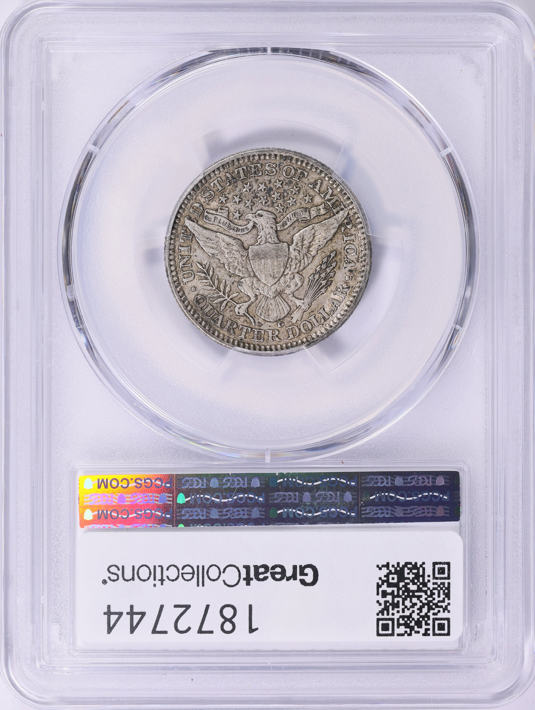 1909-D Barber Quarter PCGS XF-45 (Item 1872744) | GreatCollections Coin Auctions