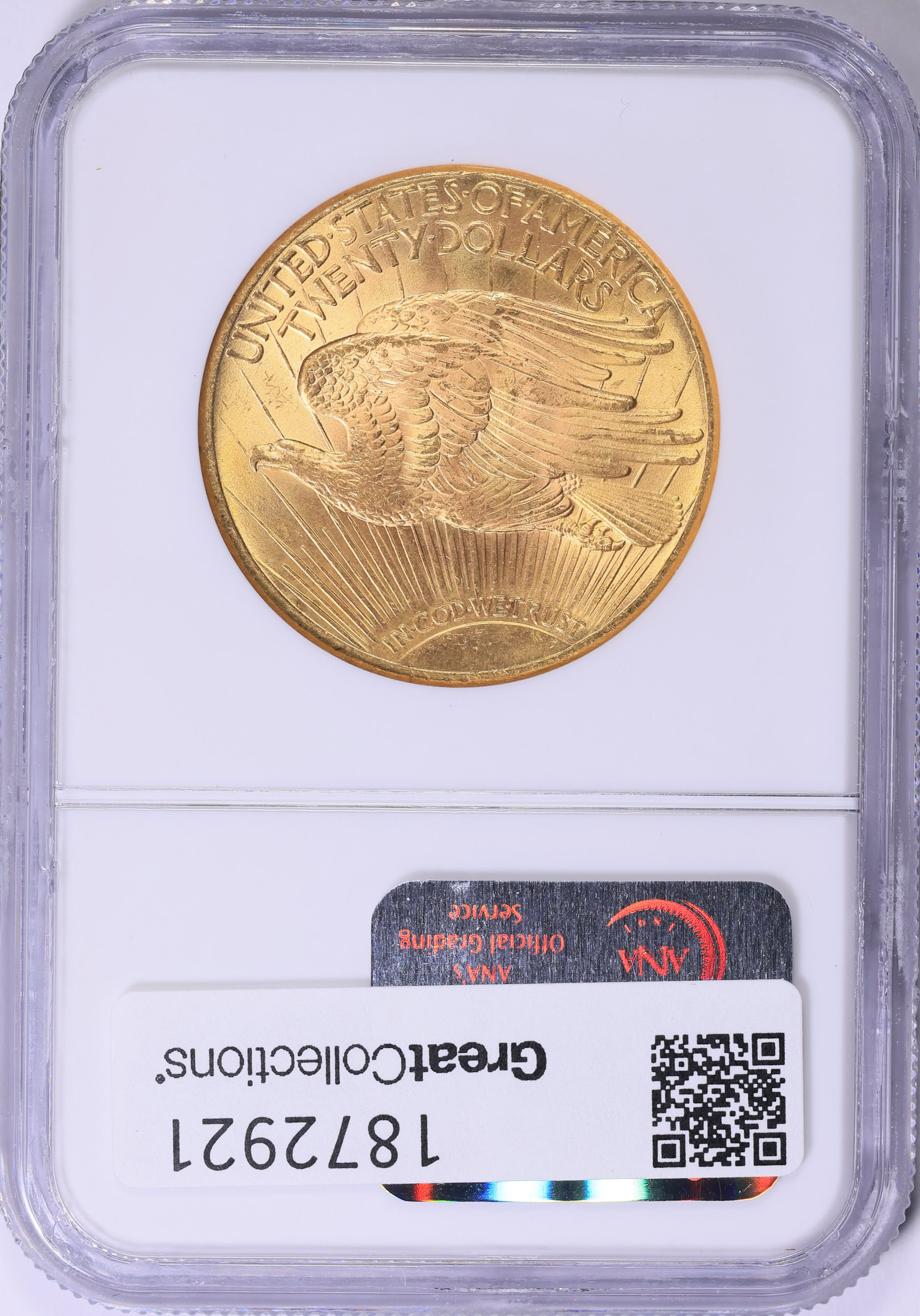 Mint Error 1927 Saint-Gaudens Gold Double Eagle Obverse Lamination NGC ...