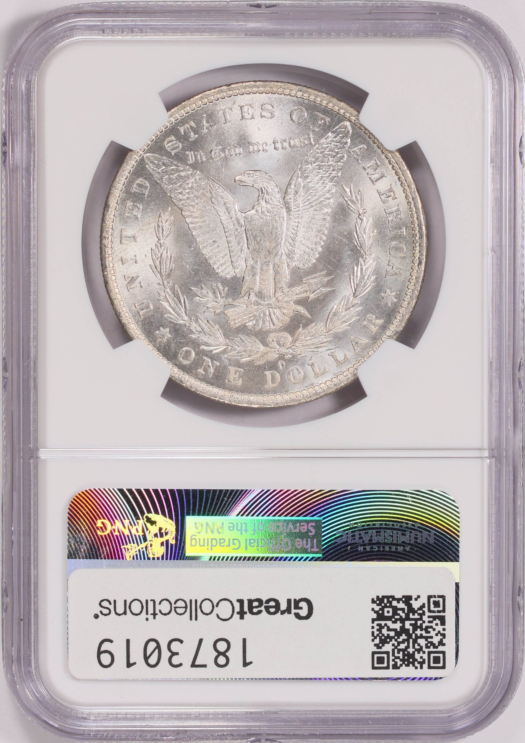 1882-O Morgan Silver Dollar NGC MS-64 (Item 1873019) | GreatCollections Coin Auctions