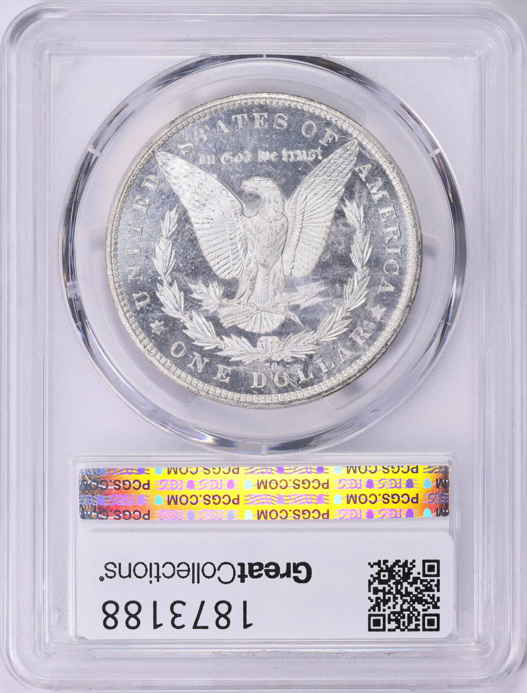 1883-CC Morgan Silver Dollar PCGS MS-66+ DMPL (CAC Green) (Item 1873188) | GreatCollections Coin ...