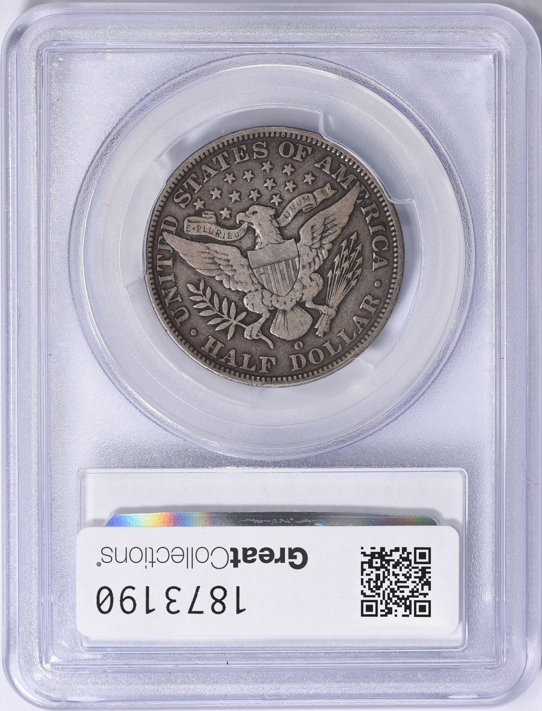 1892-O Barber Half Dollar PCGS F-15 (CAC Green) (Item 1873190) | GreatCollections Coin Auctions