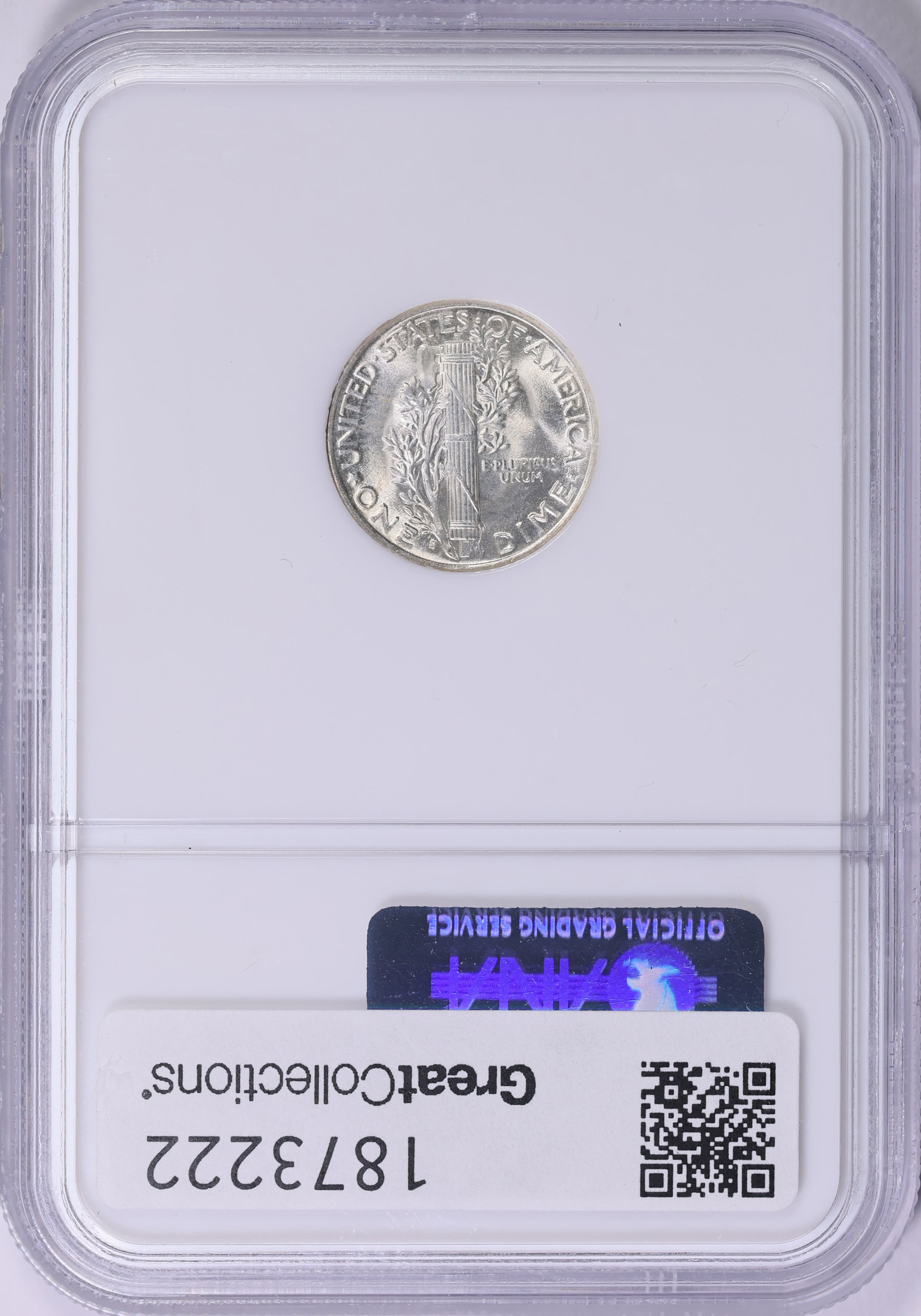 1945-S Mercury Dime Micro S NGC MS-66 (Item 1873222) | GreatCollections Coin Auctions
